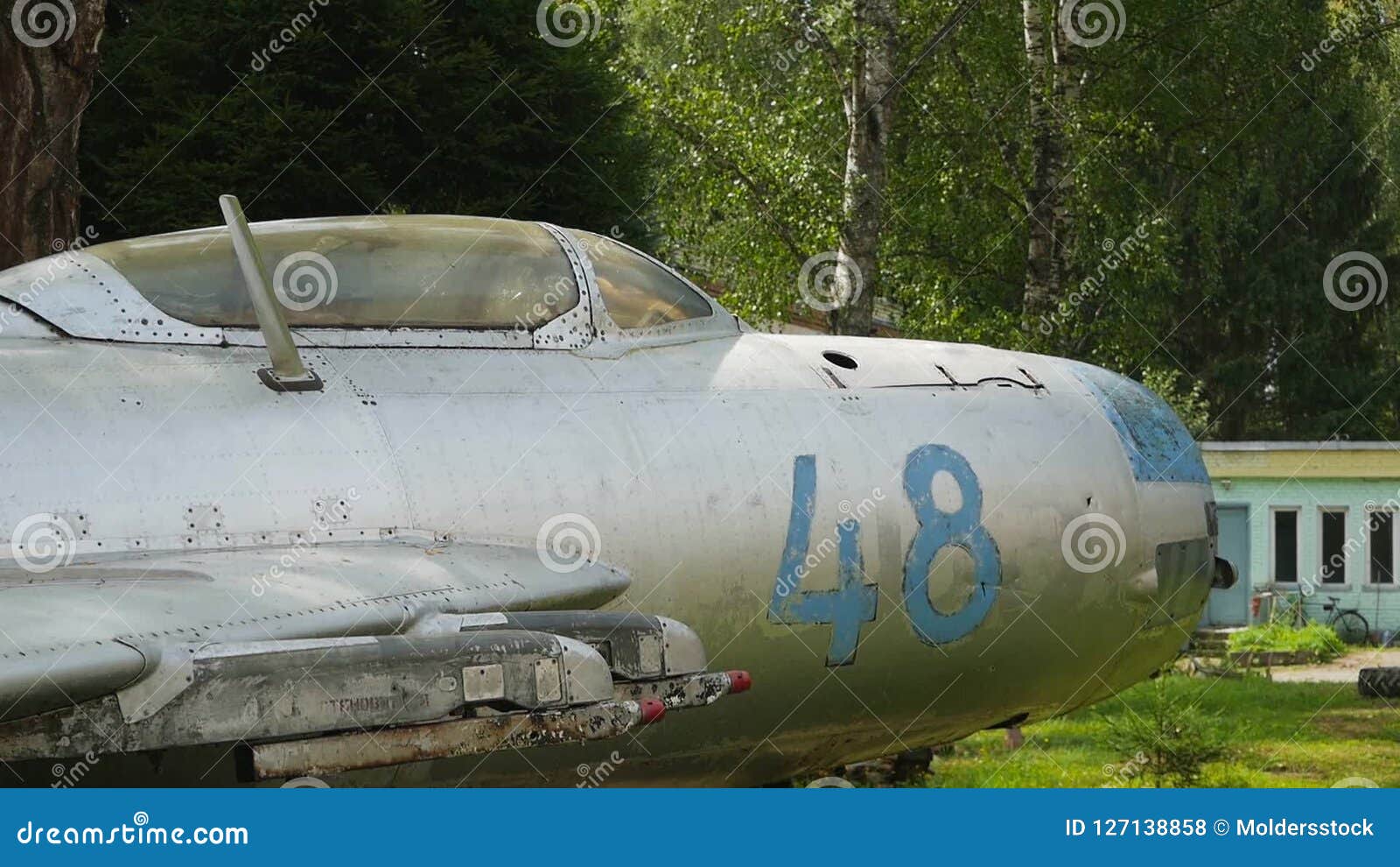 Cockpit and Front Fuselage of the a MIG 19 Stock Footage - Video of ...