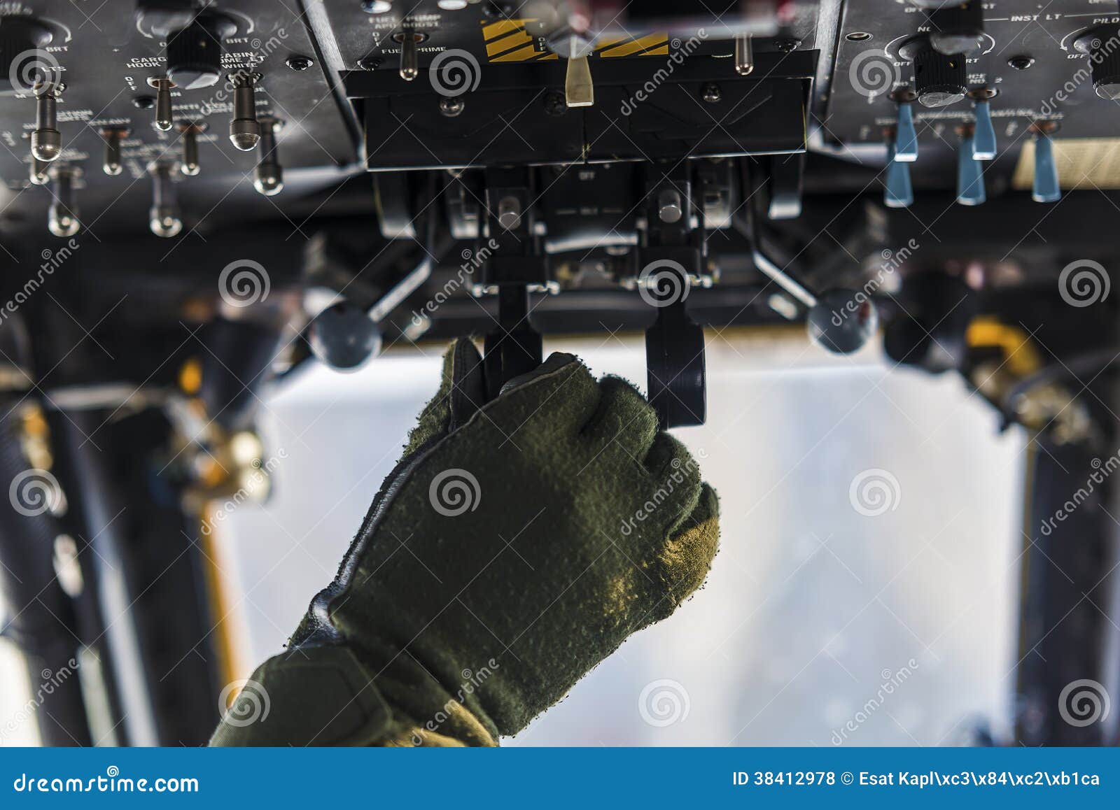 Cockpit Hand Control stock photo. Image of speed, weapon - 38412978