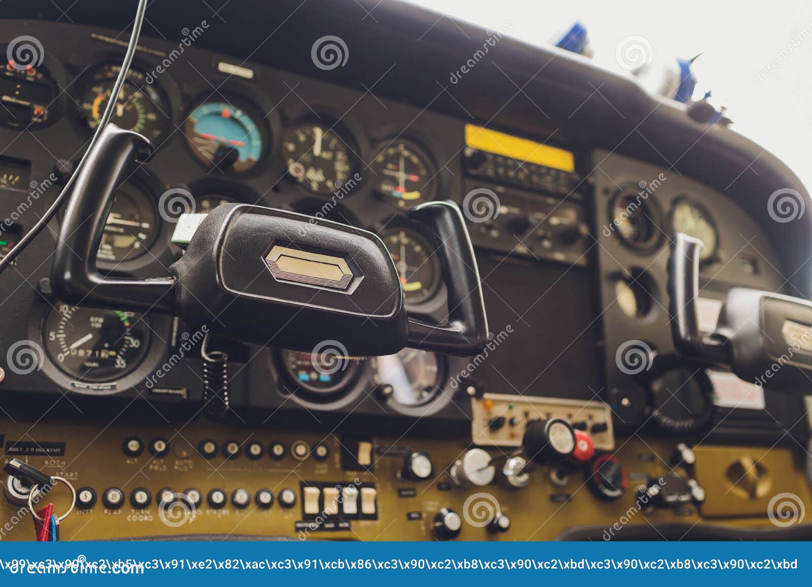 Cockpit Helicopter - Instruments Panel. Interior of Helicopter Control ...