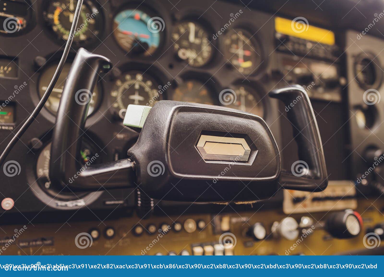 Cockpit Helicopter - Instruments Panel. Interior of Helicopter Control ...