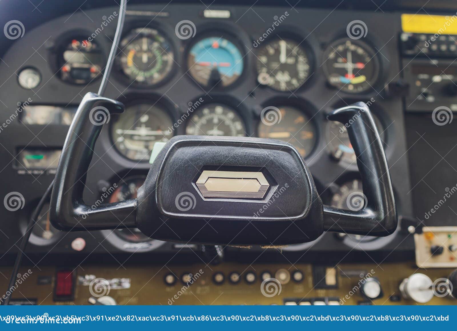 Cockpit Helicopter - Instruments Panel. Interior of Helicopter Control ...