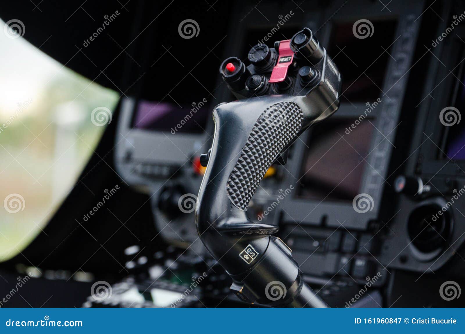 Control Stick In Helicopter Cockpit Stock Photo | CartoonDealer.com ...