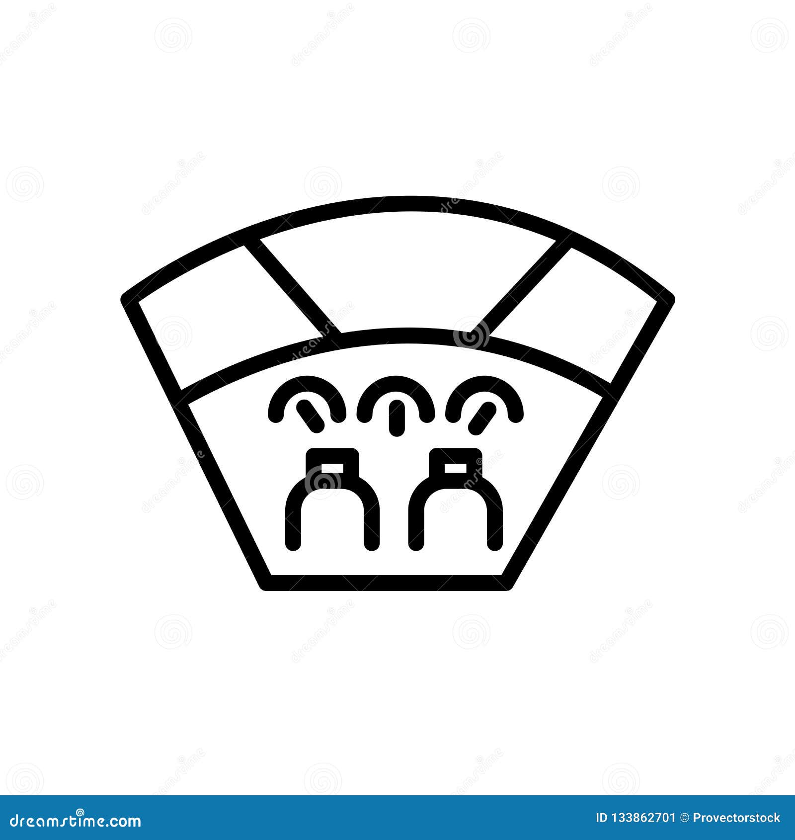 Cockpit Icon Isolated on White Background Stock Vector - Illustration ...