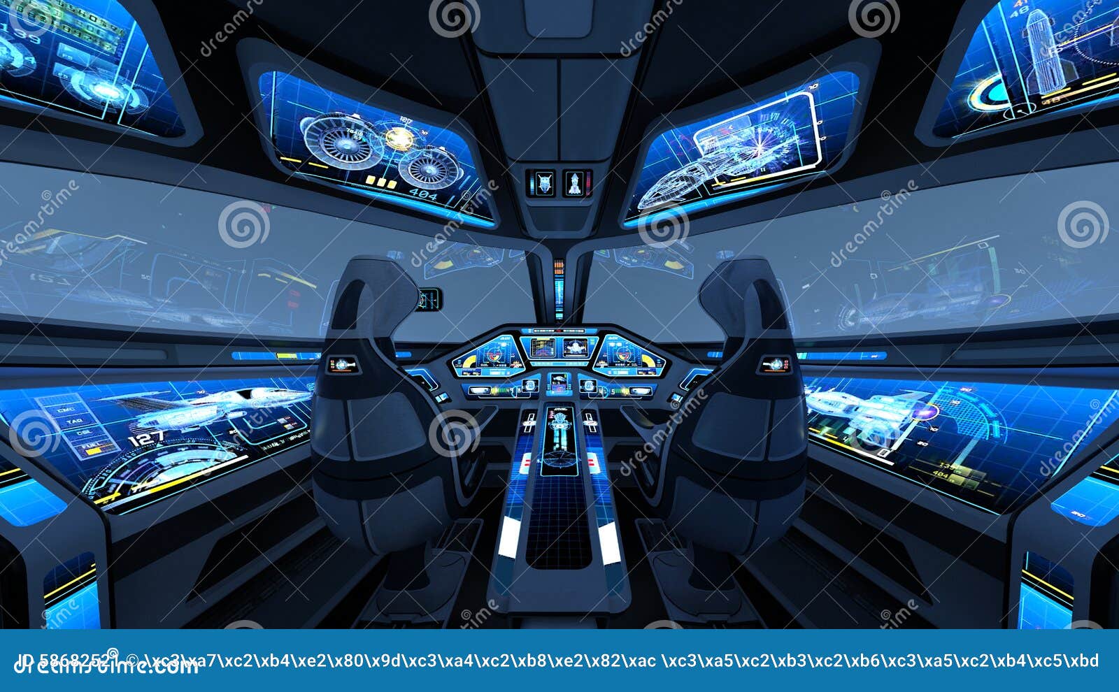 Cockpit stock illustration. Illustration of spaceship - 58682521