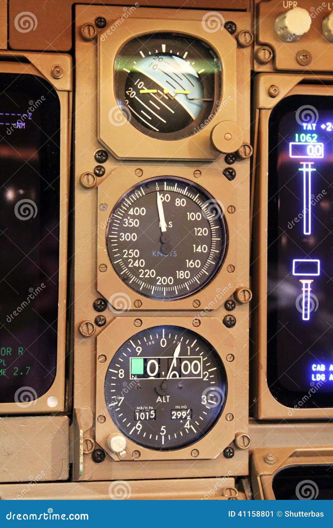 Cockpit instruments stock image. Image of communication - 41158801