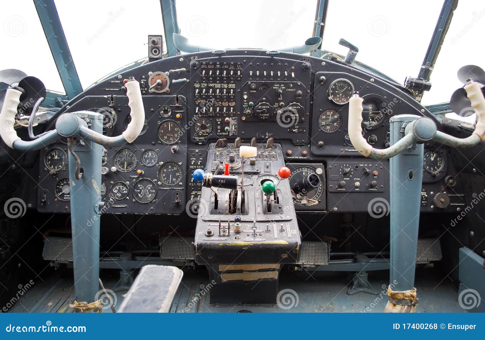 Cockpit of an old biplane stock photo. Image of hard - 17400268