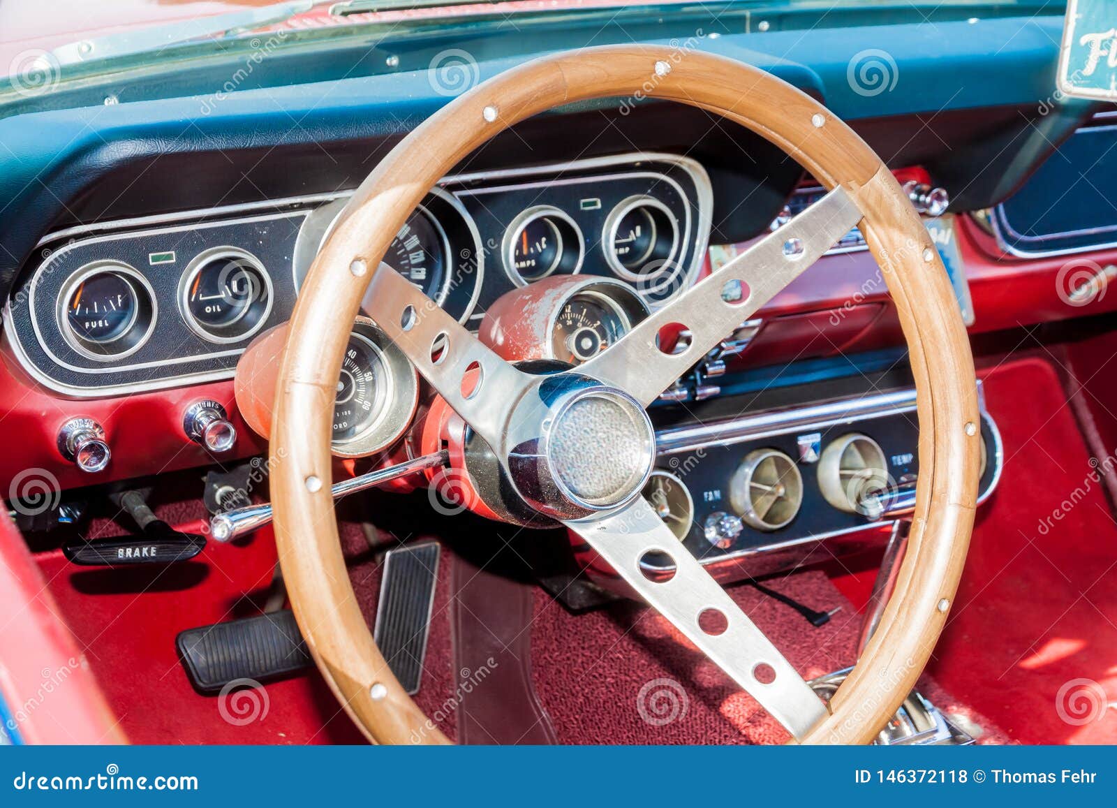 Cockpit of an old car stock photo. Image of vehicle - 146372118