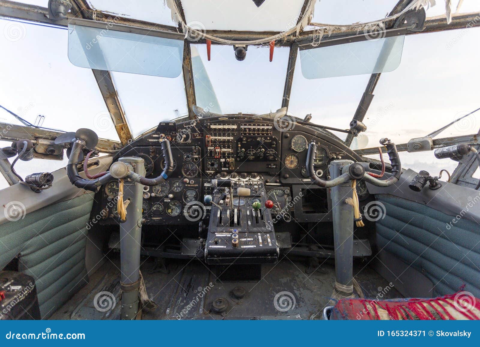 Cockpit of an Old Russian Plane Editorial Photo - Image of equipment ...