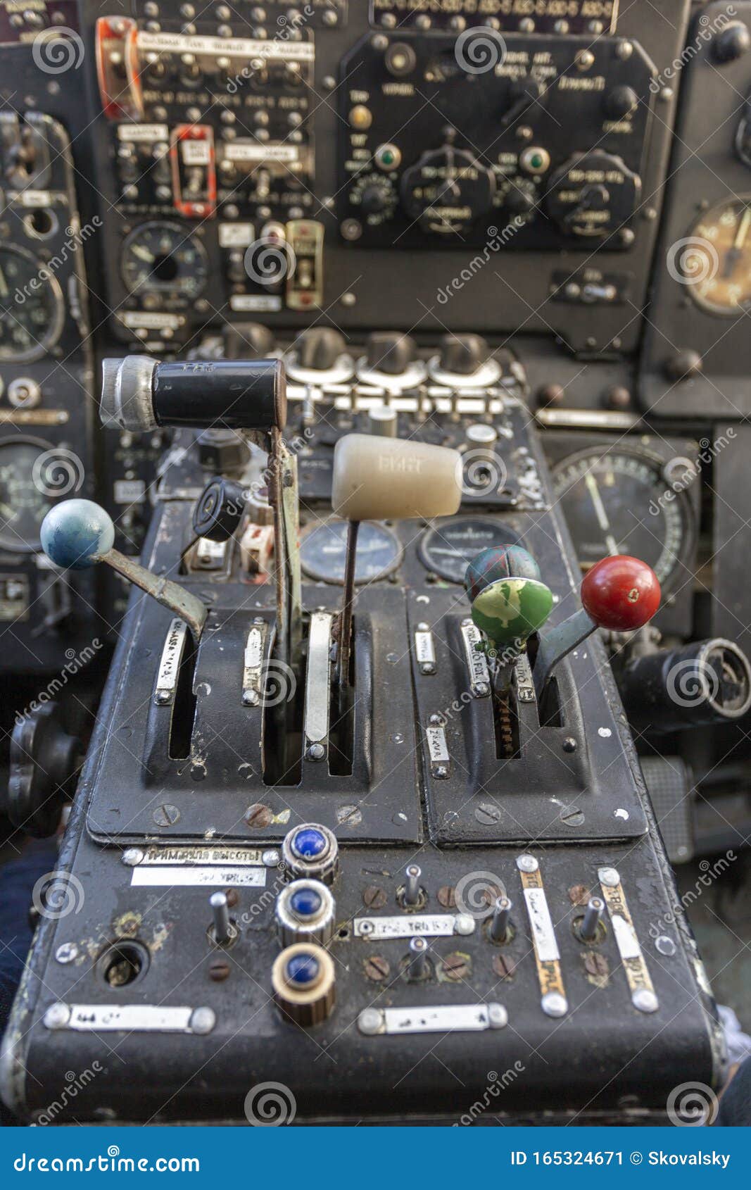 Cockpit of an Old Russian Plane Editorial Photo - Image of compass ...
