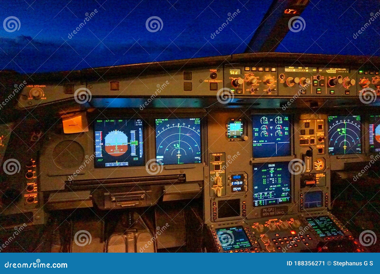 Cockpit Panel and Instrument Stock Image - Image of panel, instrument ...