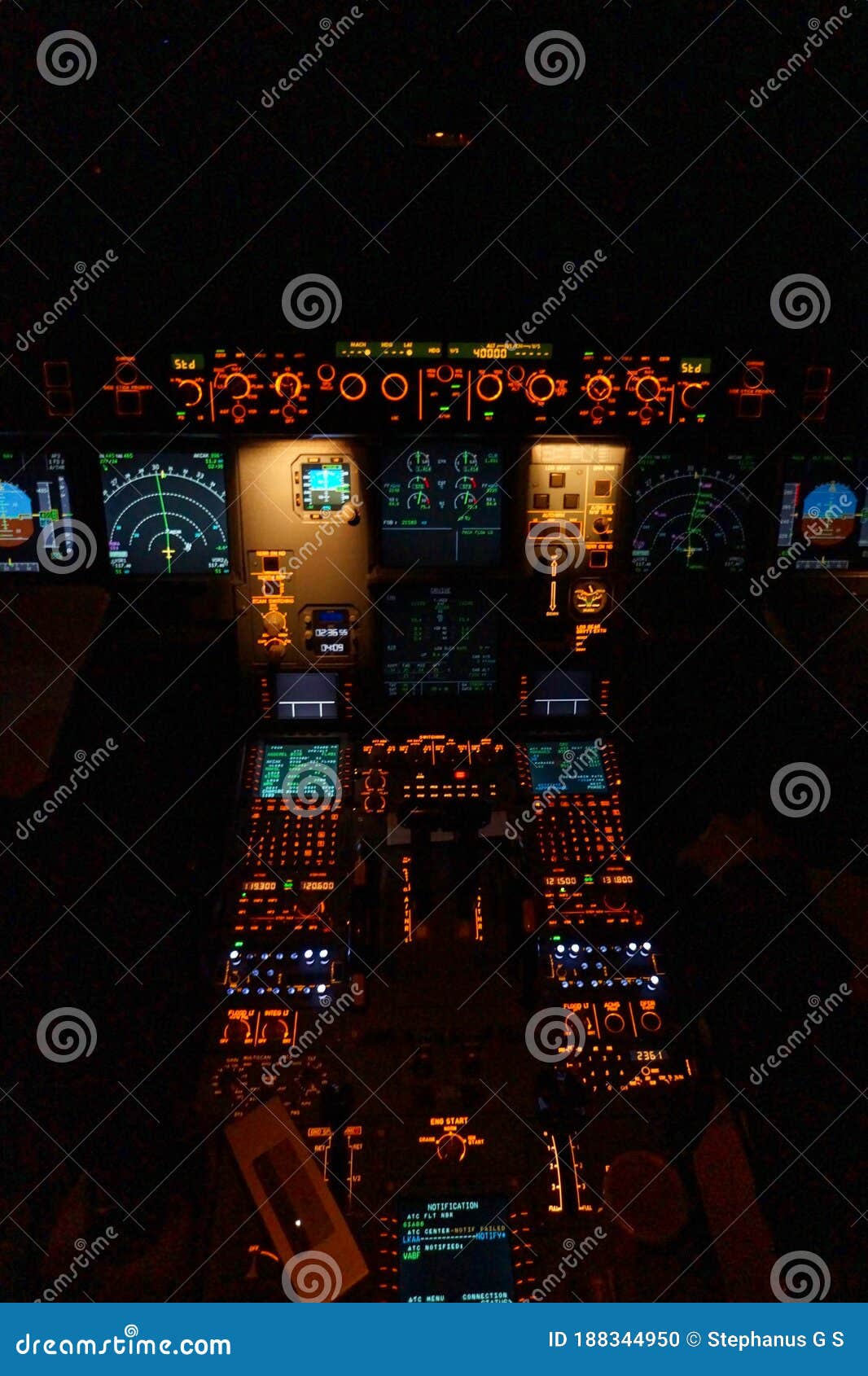 Cockpit Panel and Instrument Stock Photo - Image of panel, aircraft ...