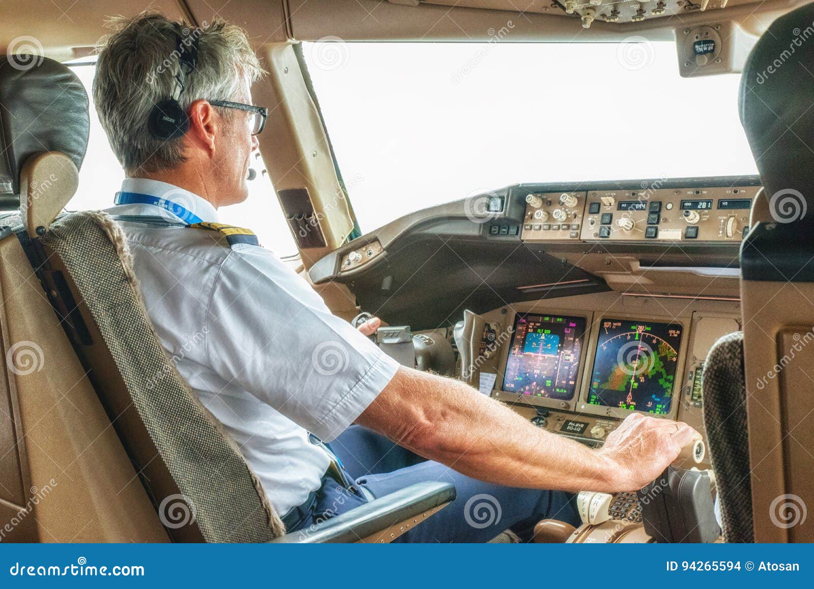 In the Cockpit editorial stock image. Image of exploration - 94265594