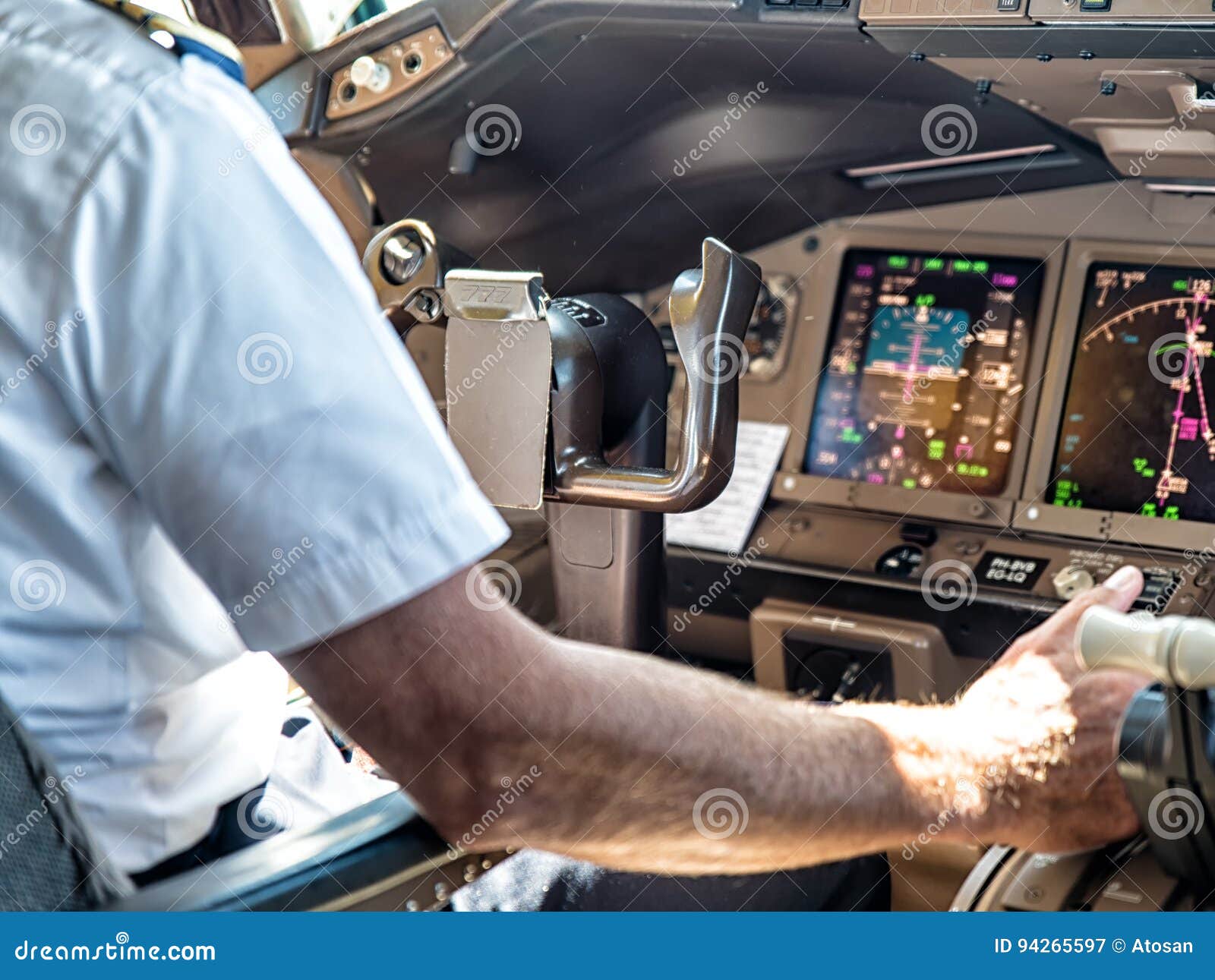 In the Cockpit editorial photography. Image of chart - 94265597