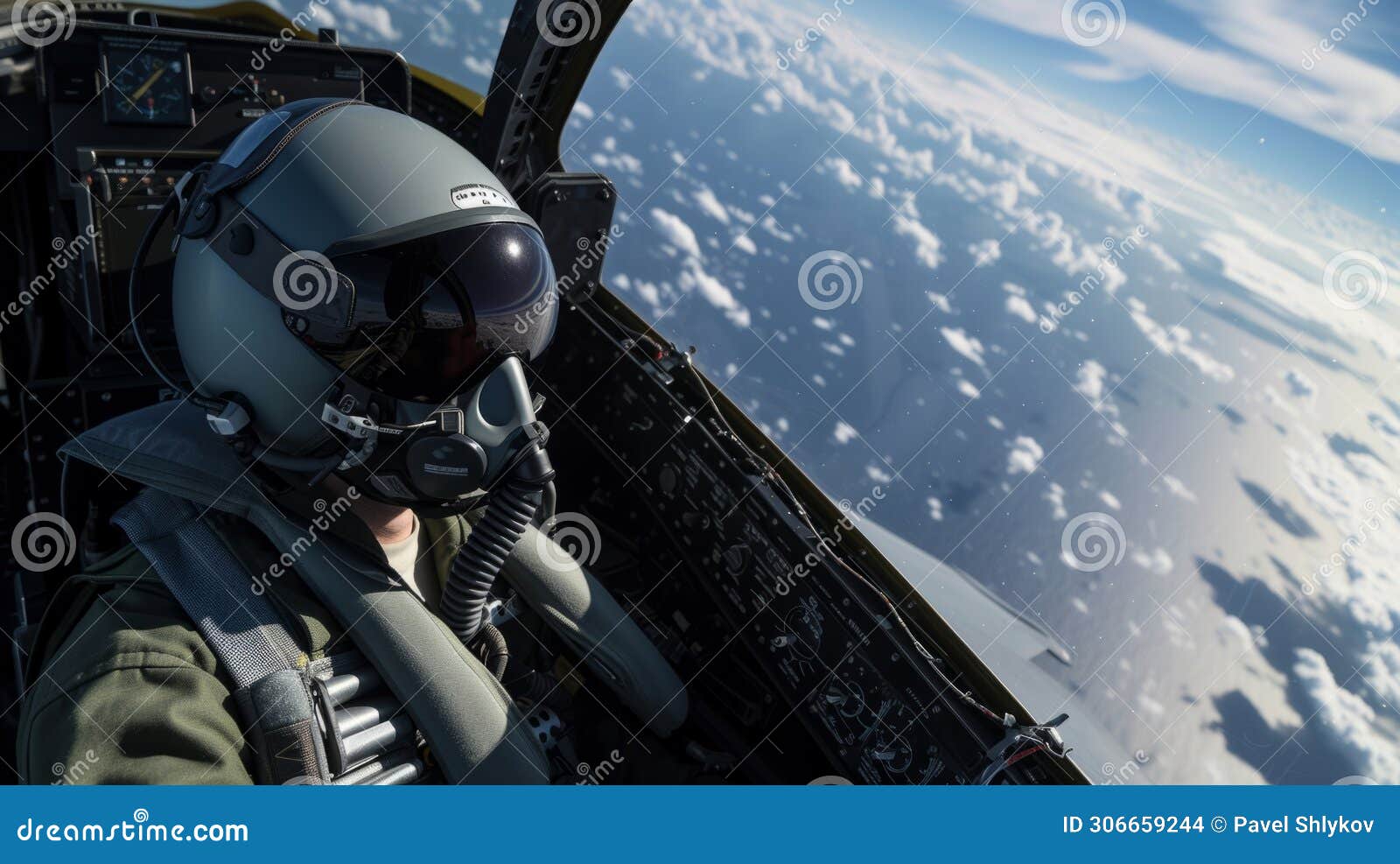 Cockpit Pilots Military Combat Fighter War Stock Photo - Image of ...
