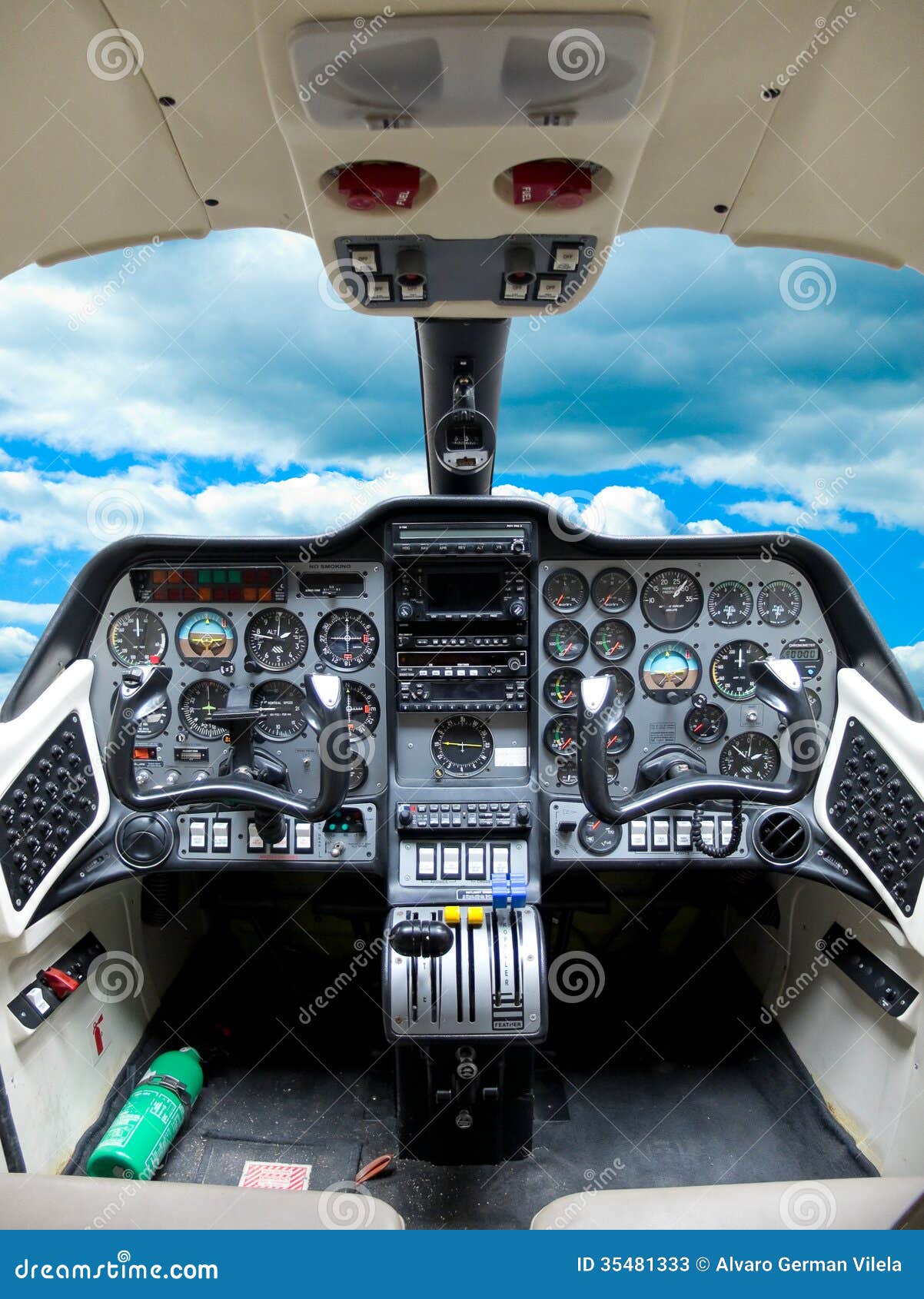 Cockpit plane. stock image. Image of instruments, aero - 35481333