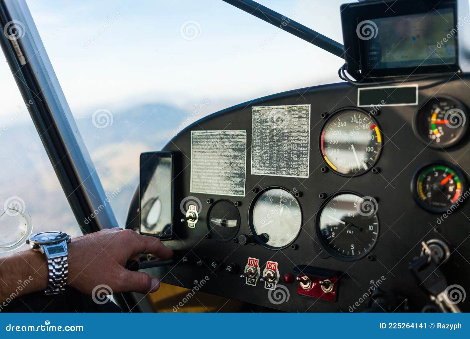 Cockpit And Board Of An Airplane Royalty-Free Stock Photo ...
