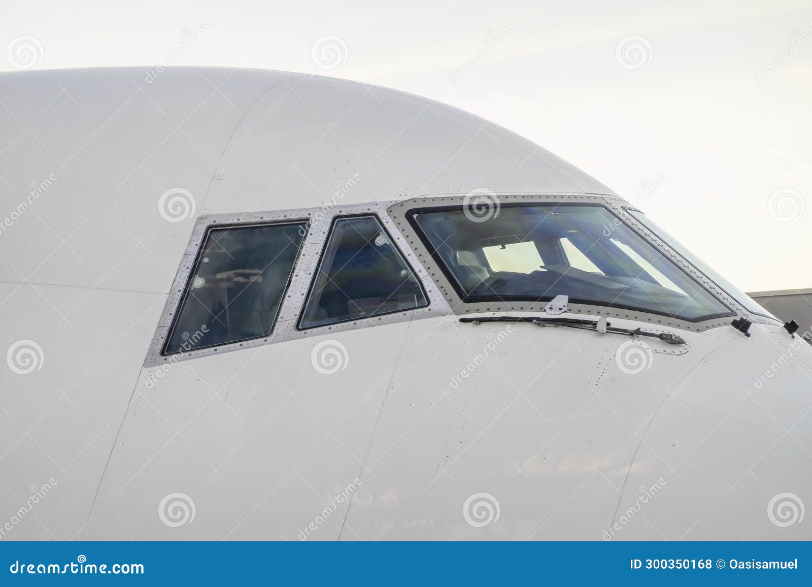A Cockpit Window or Windshield Plane Stock Photo - Image of departure ...