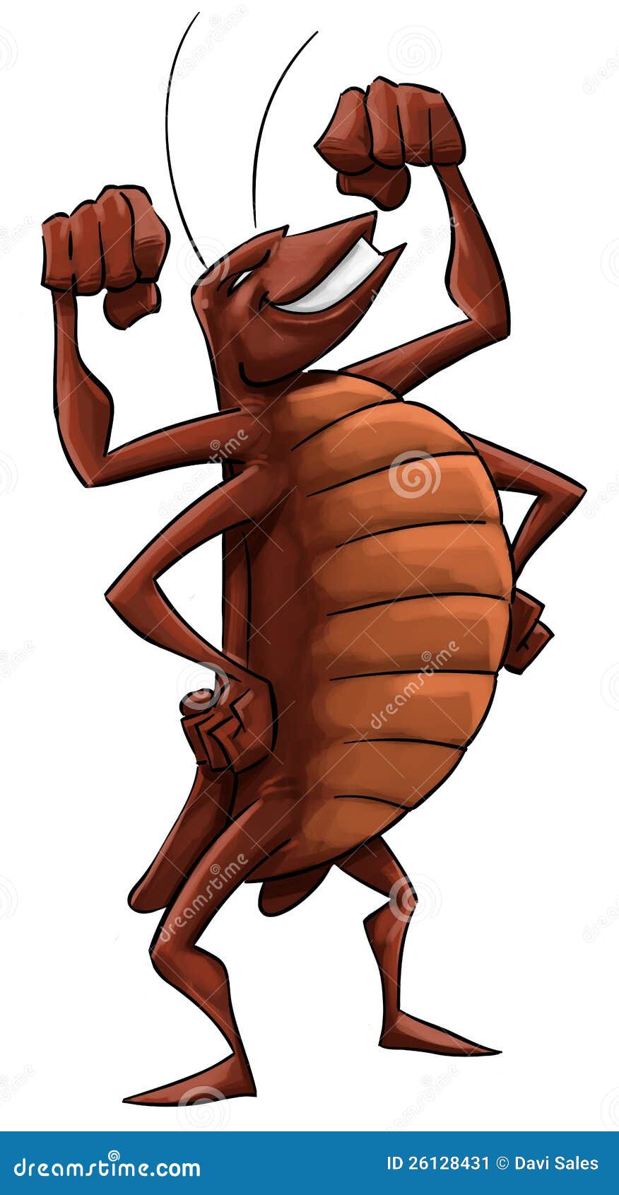 Cockroach stock illustration. Illustration of cartoon - 26128431