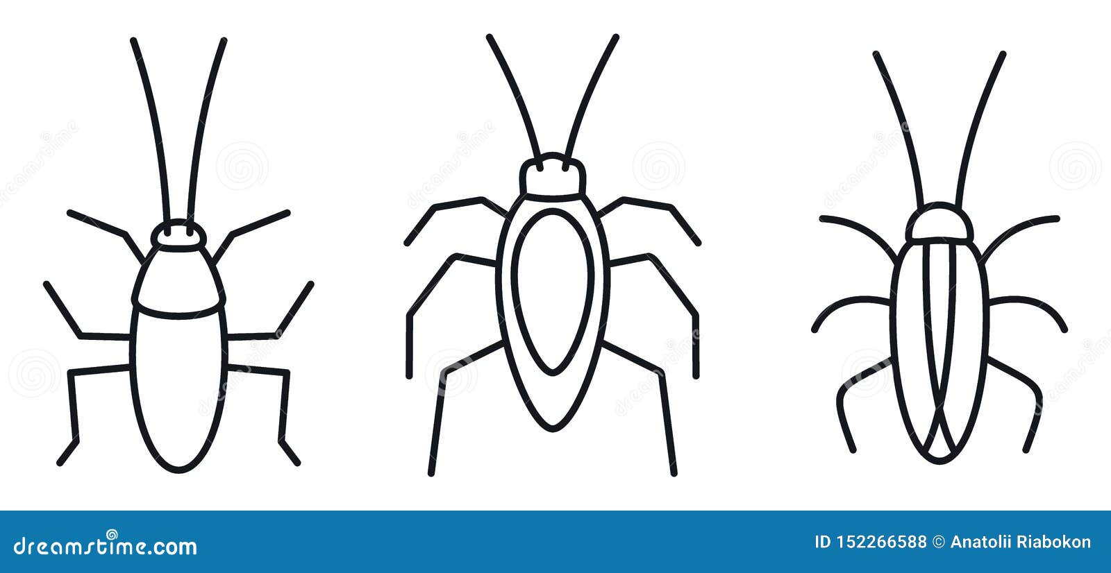 Cockroach Bug Icons Set, Outline Style Stock Vector - Illustration of ... Cockroach Bug Icons Set, Outline Style Stock Vector - Illustration of ...