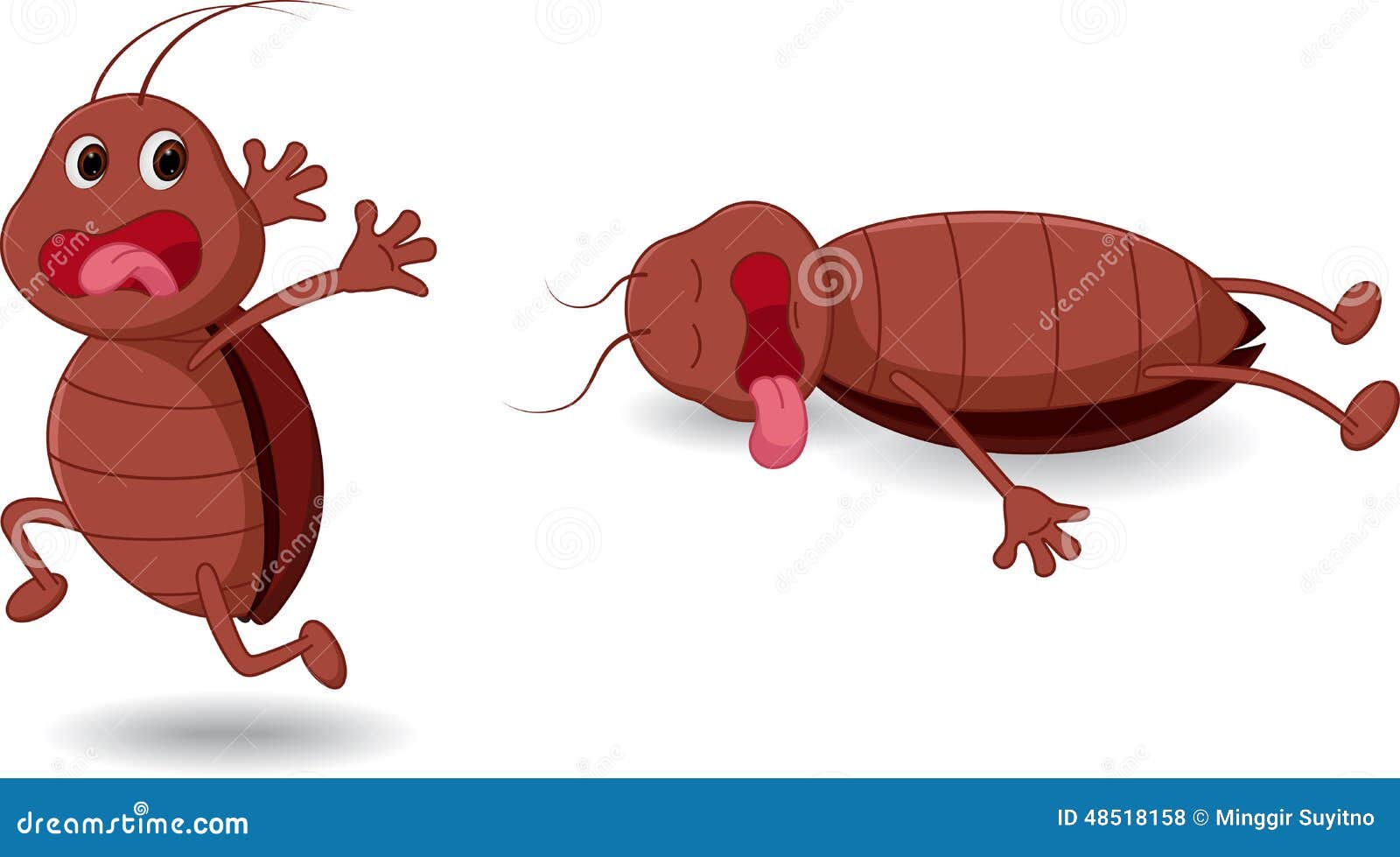 Cockroach Cartoon Expression Stock Vector - Image: 48518158