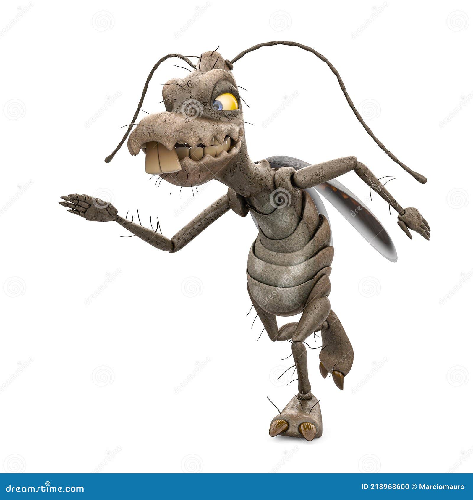 Cockroach Cartoon is Running Stock Illustration - Illustration of ...