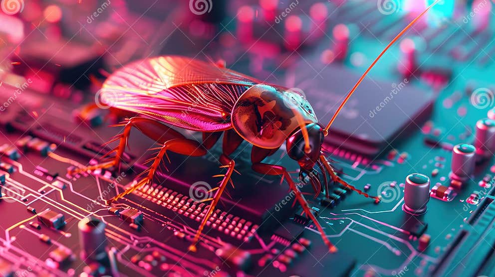 Cockroach on the Computer Microcircuits. Concept of Computer Bug and ...