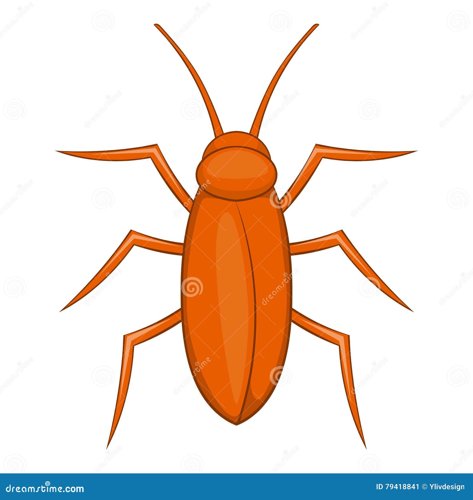 Cartoon Dead Cockroach | CartoonDealer.com #70069605
