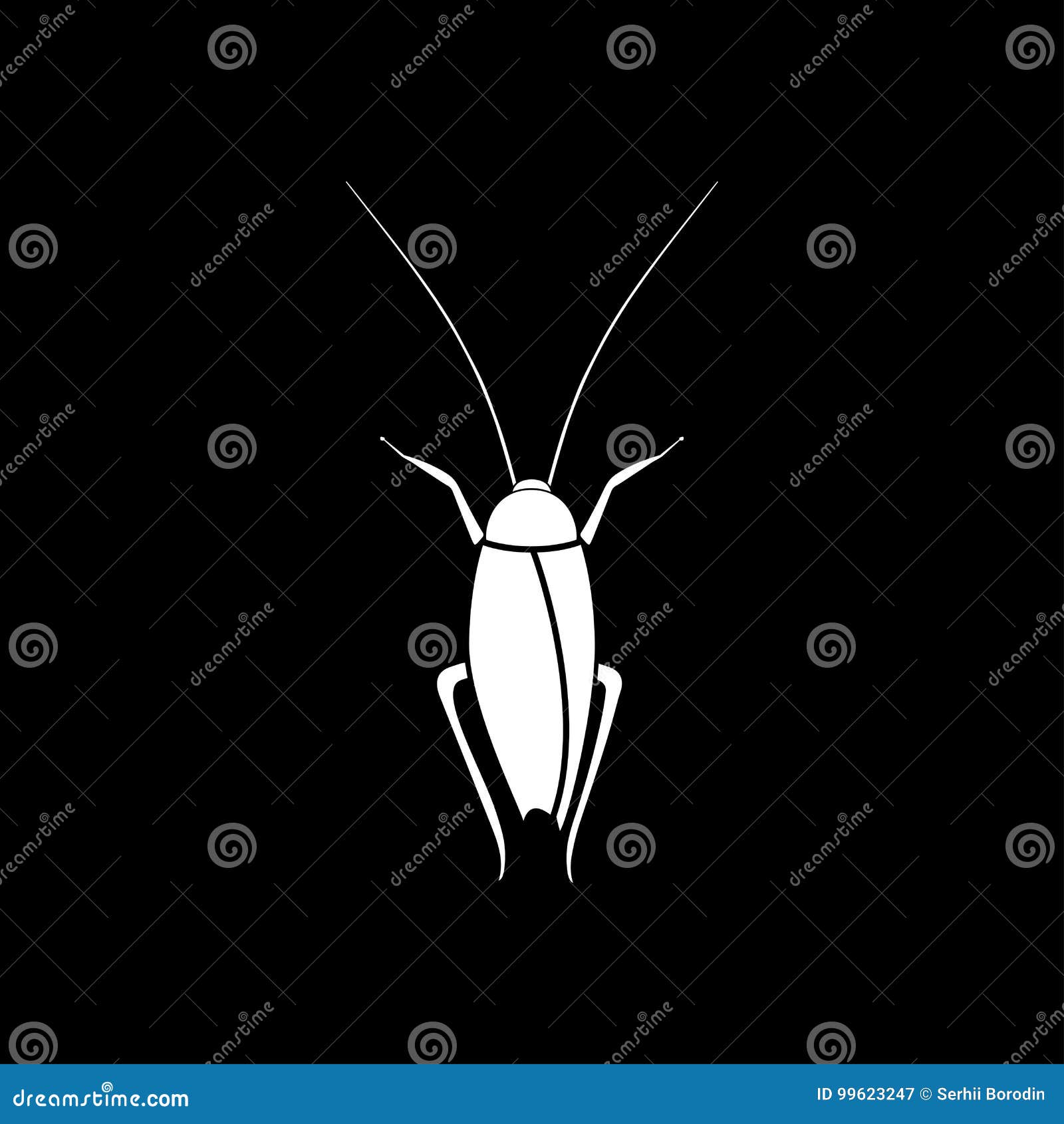 Cockroach icon. stock vector. Illustration of color, animal - 99623247