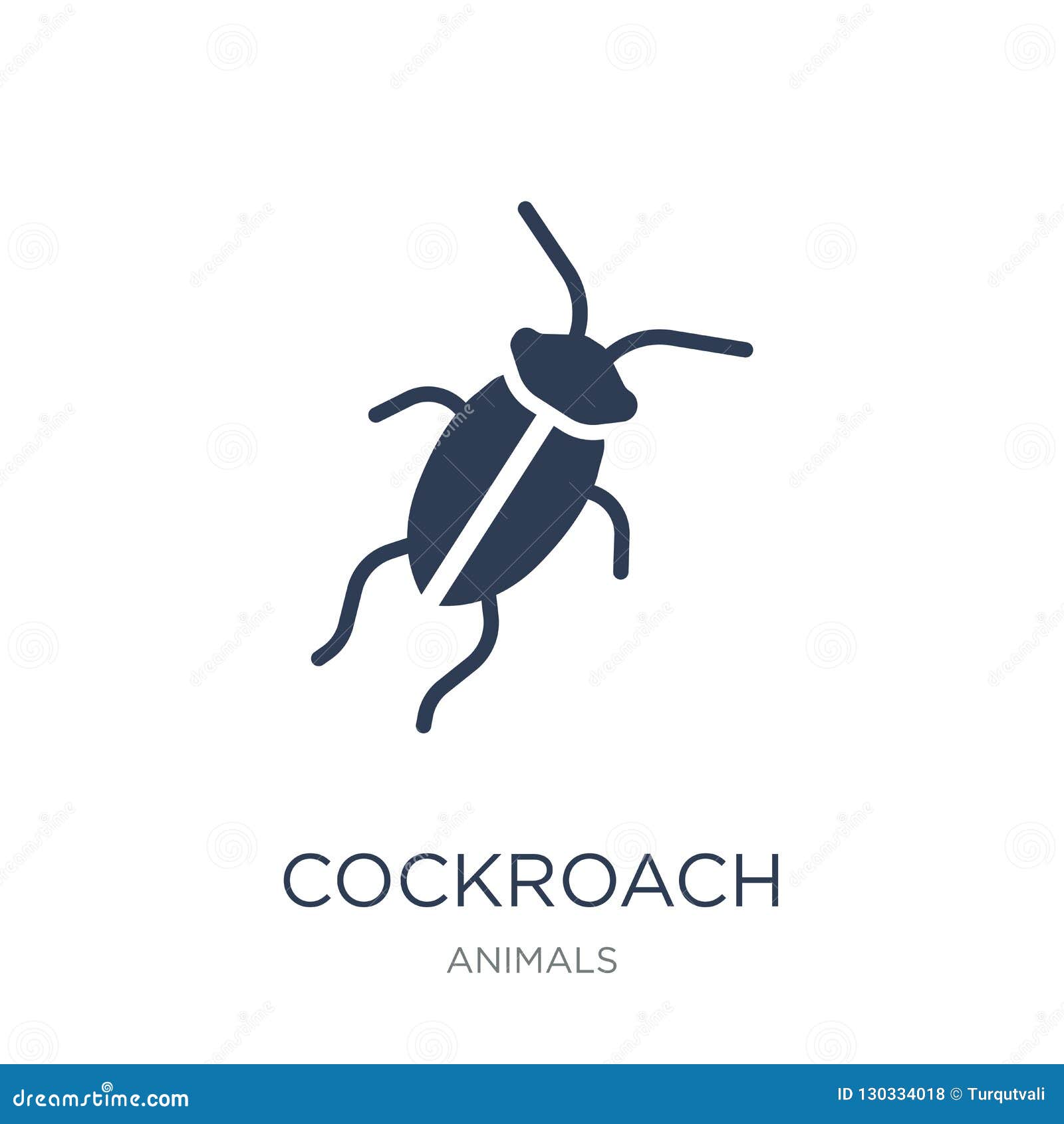 Cockroach Icon. Trendy Flat Vector Cockroach Icon on White Background ...
