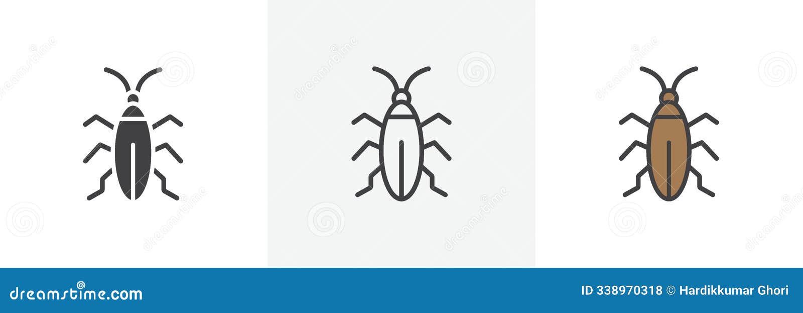 3d Cockroach On White Background - Precisionist Style Stock Photography ...