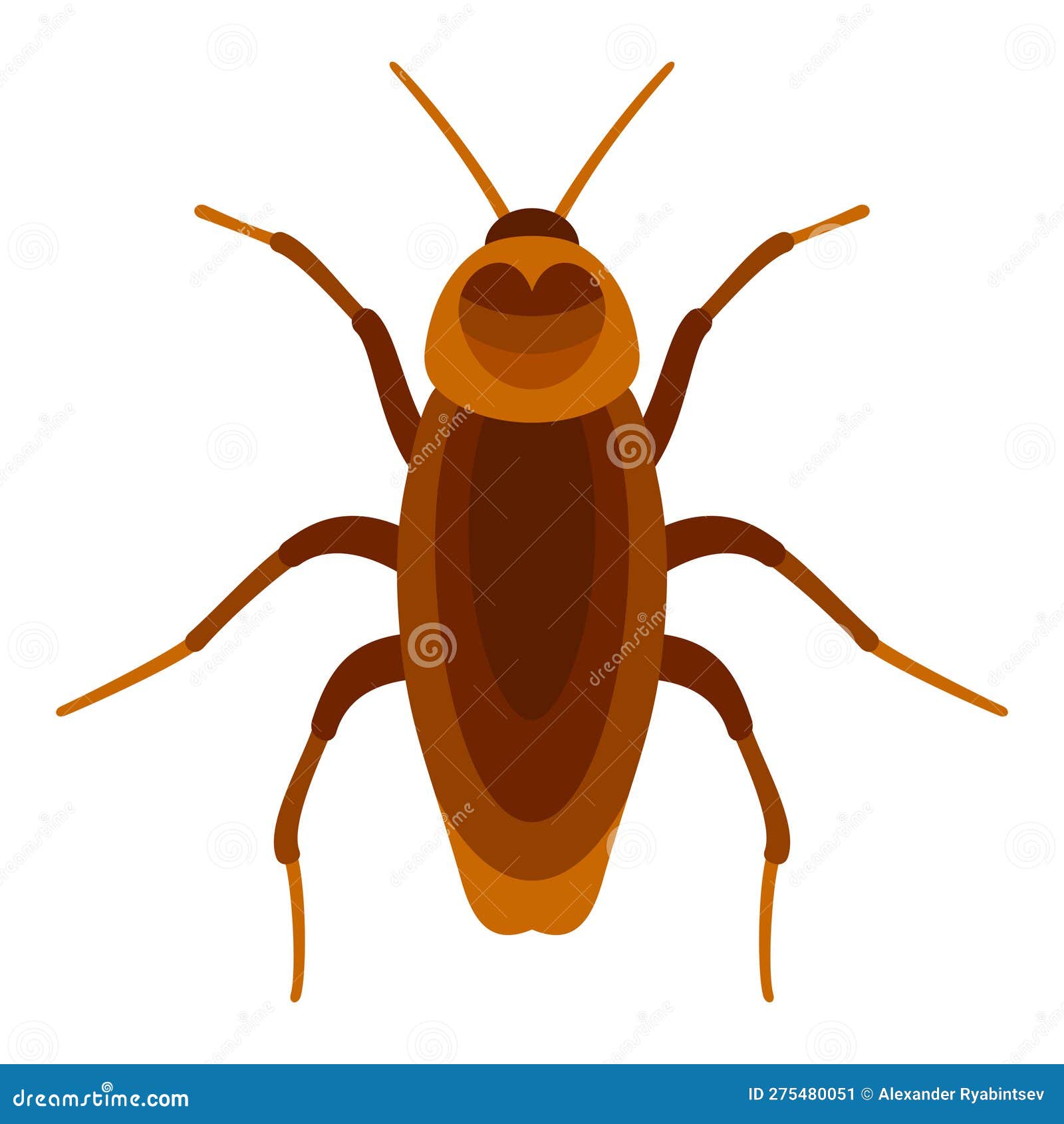 Cockroach Insect Silhouette Cartoon Vector | CartoonDealer.com #94293311