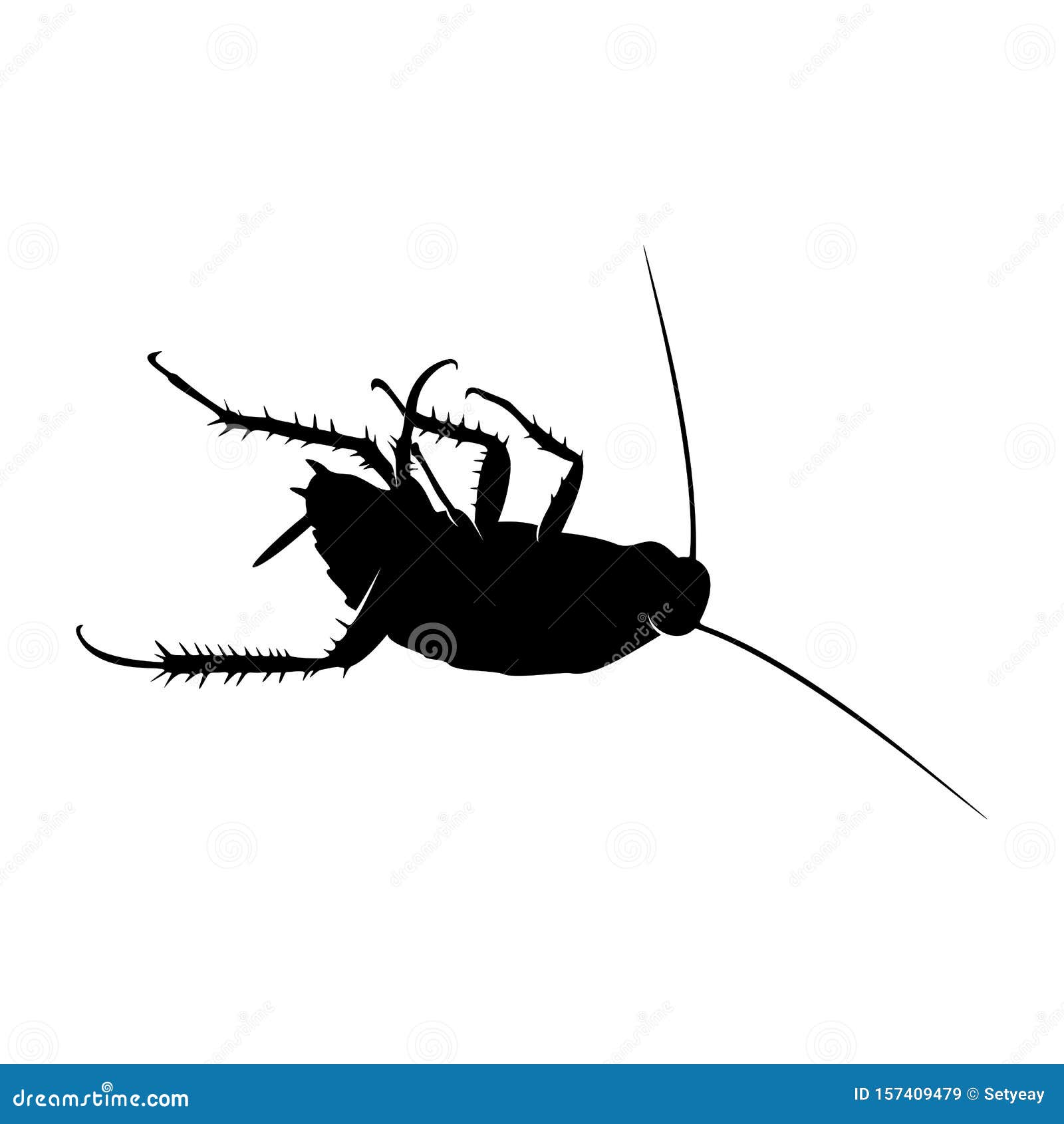 Cockroach Logo Design Vector Illustration. Cockroach Design Template ...