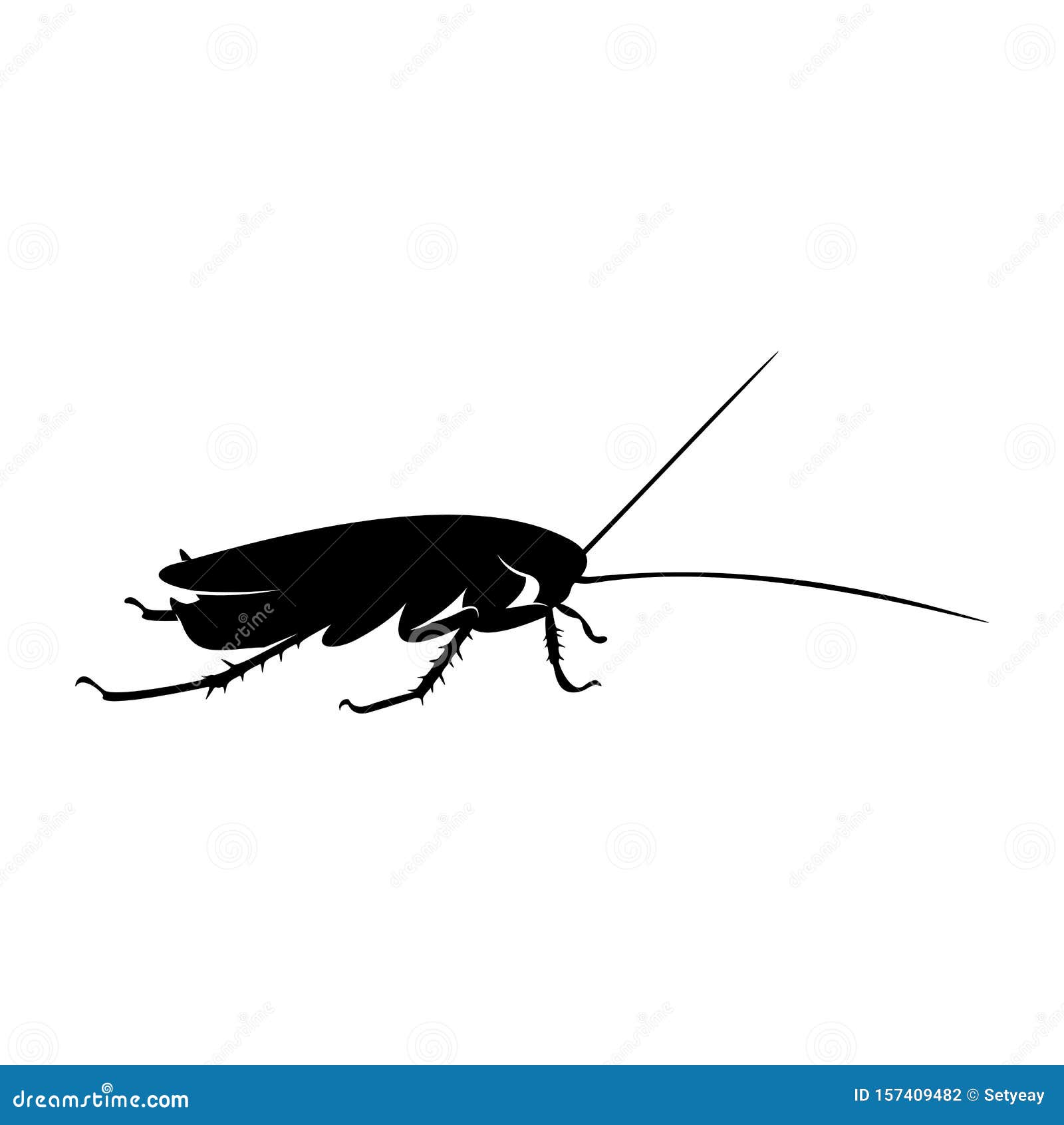 Cockroach Logo Design Vector Illustration. Cockroach Design Template ...