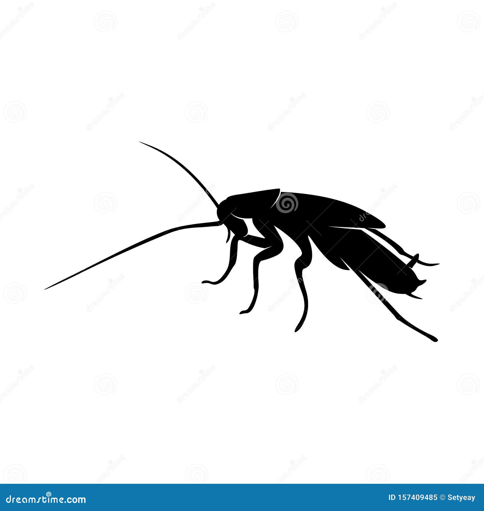 Cockroach Logo Design Vector Illustration. Cockroach Design Template ...