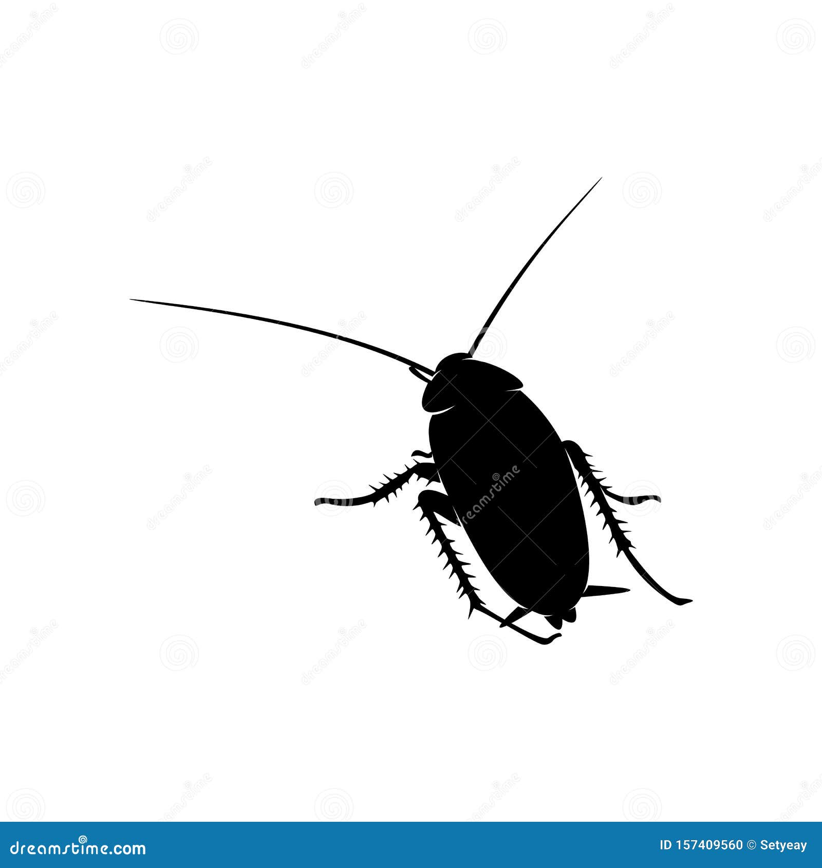 Cockroach Logo Design Vector Illustration. Cockroach Design Template ...