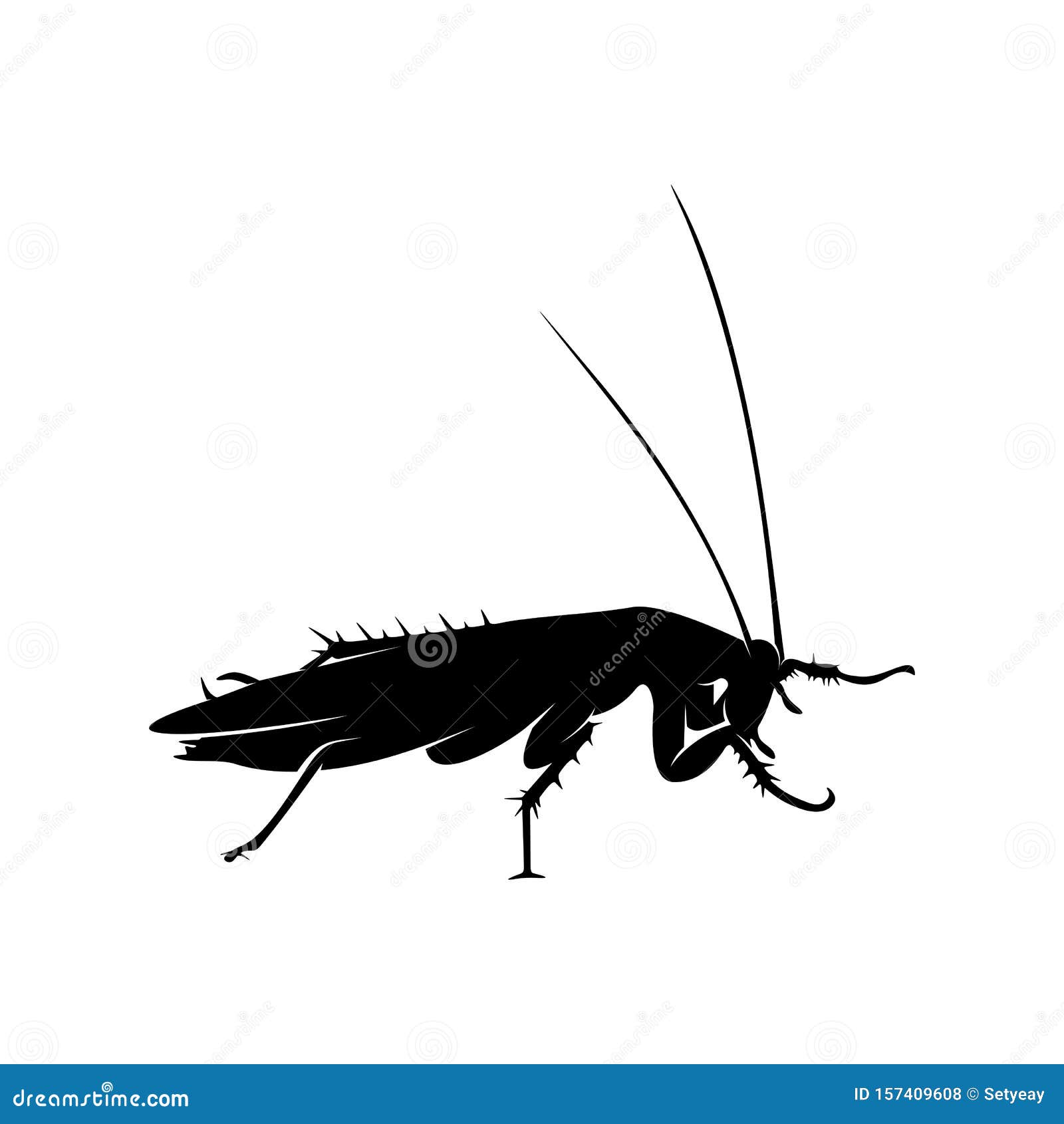 Cockroach Logo Design Vector Illustration. Cockroach Design Template ...