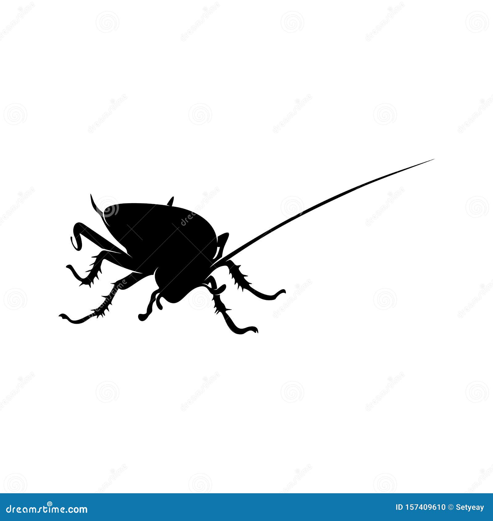 Cockroach Logo Design Vector Illustration. Cockroach Design Template ...