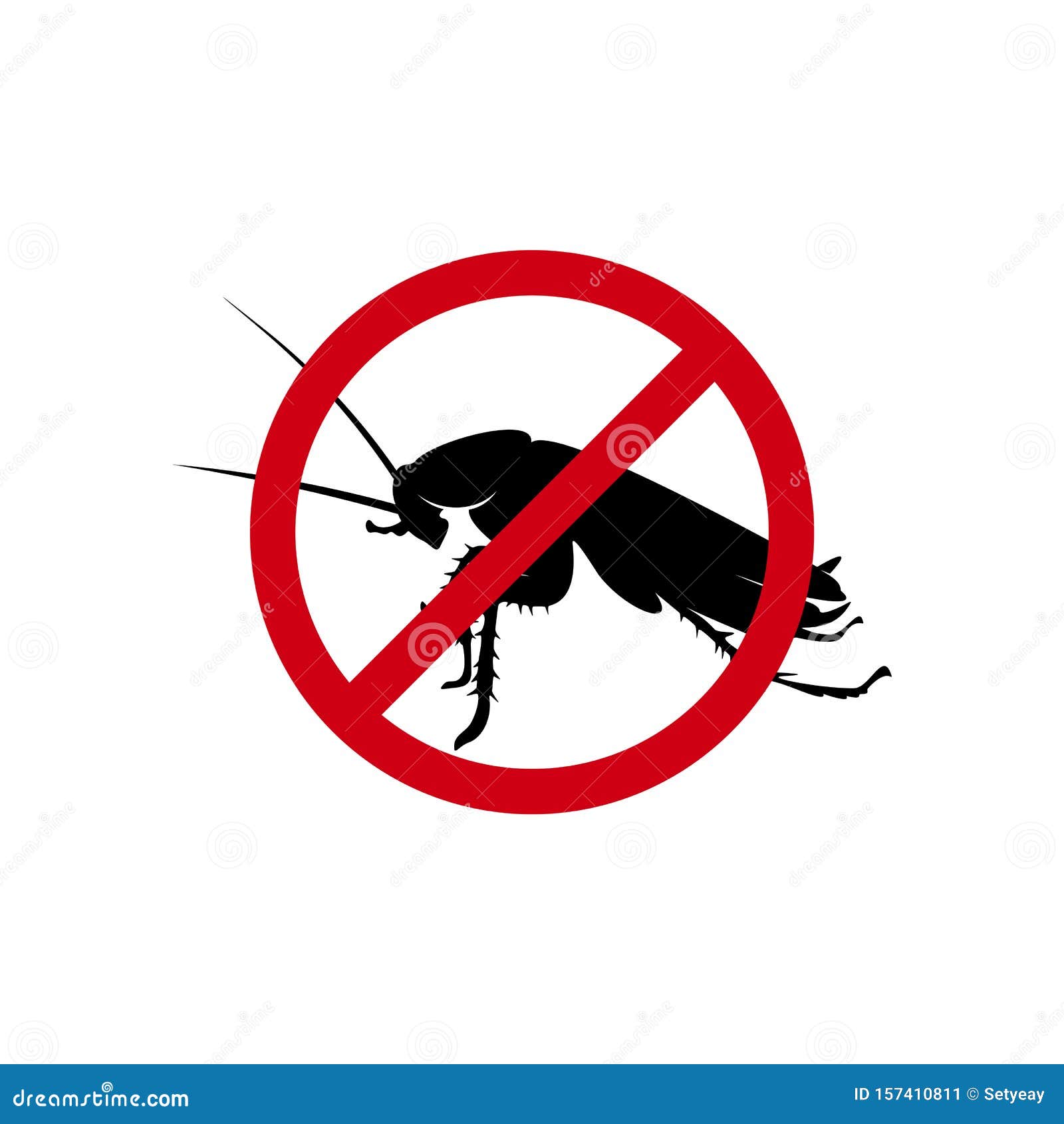 Cockroach Logo Design Vector Illustration. Cockroach Design Template ...