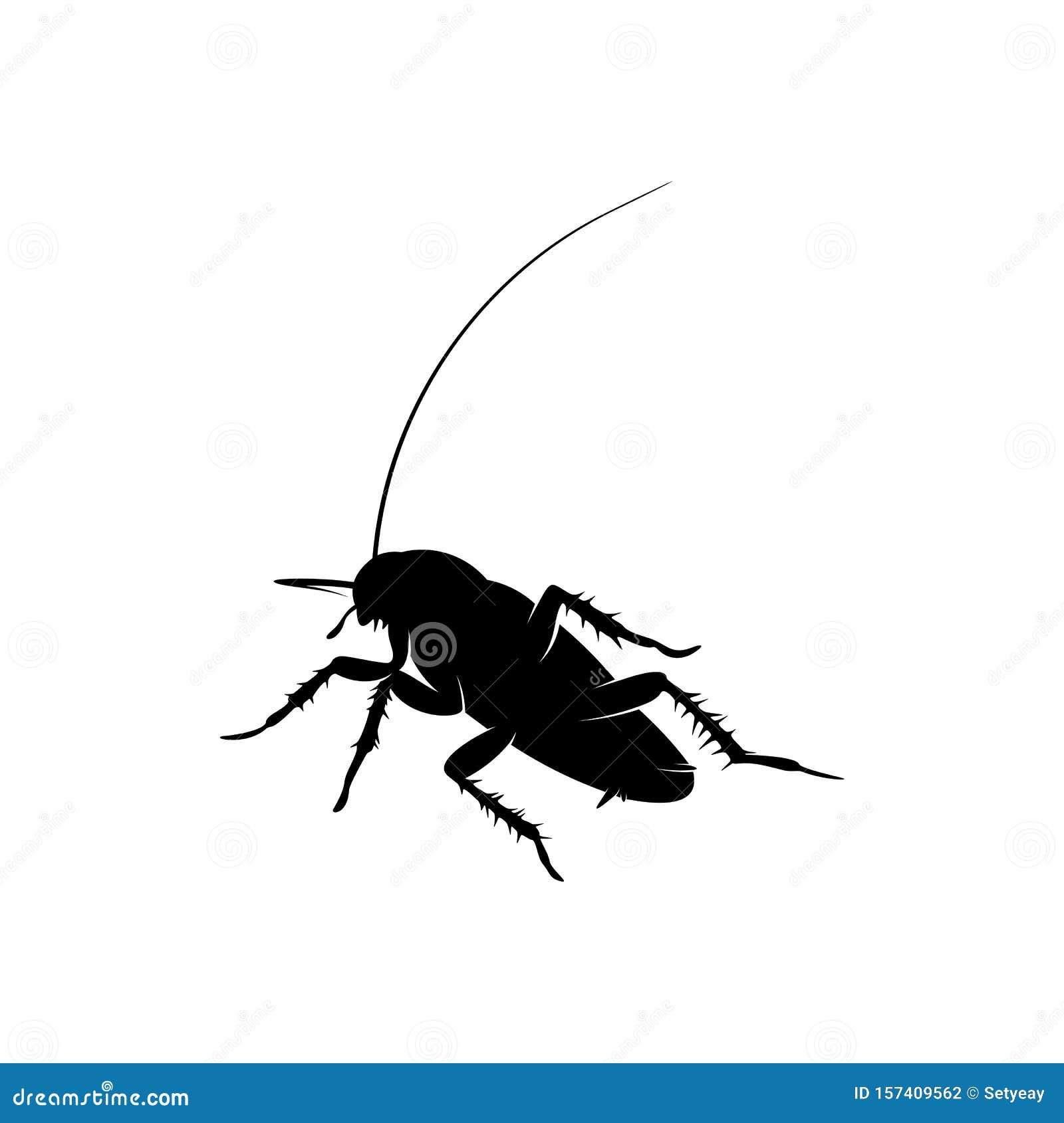 Cockroach Logo Design Vector Illustration. Cockroach Design Template ...