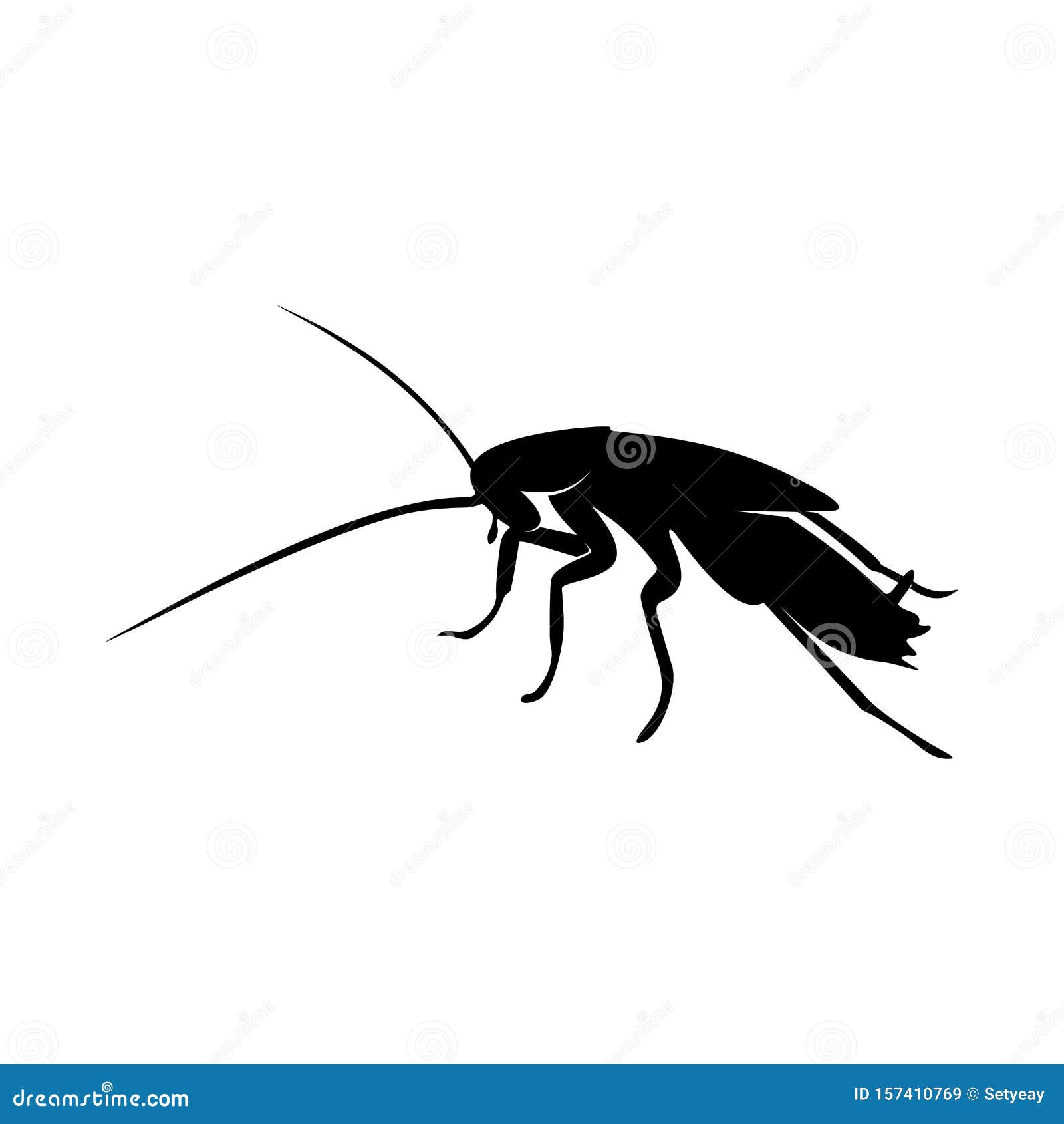 Cockroach Logo Design Vector Illustration. Cockroach Design Template ...