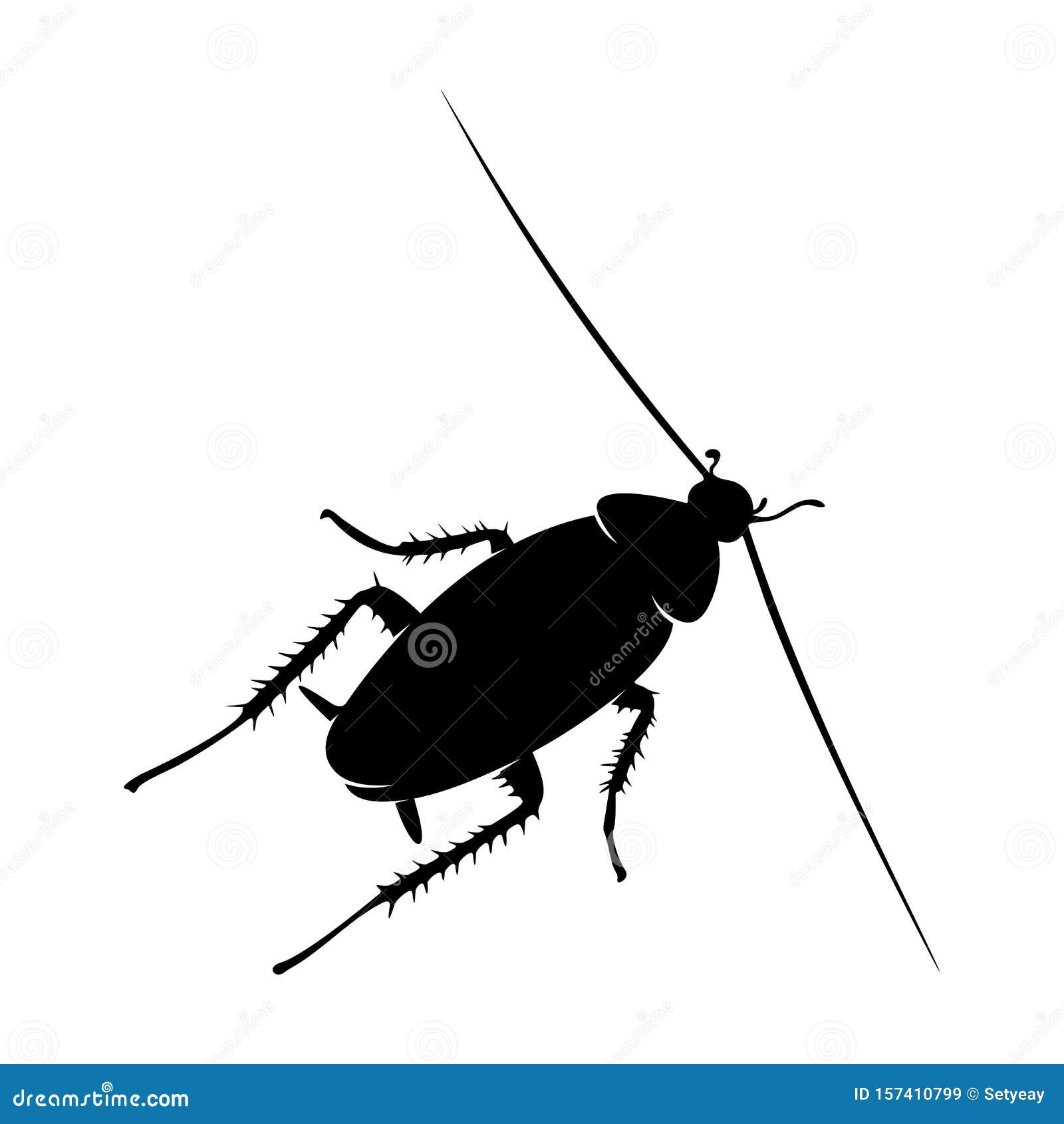 Cockroach Logo Design Vector Illustration. Cockroach Design Template ...