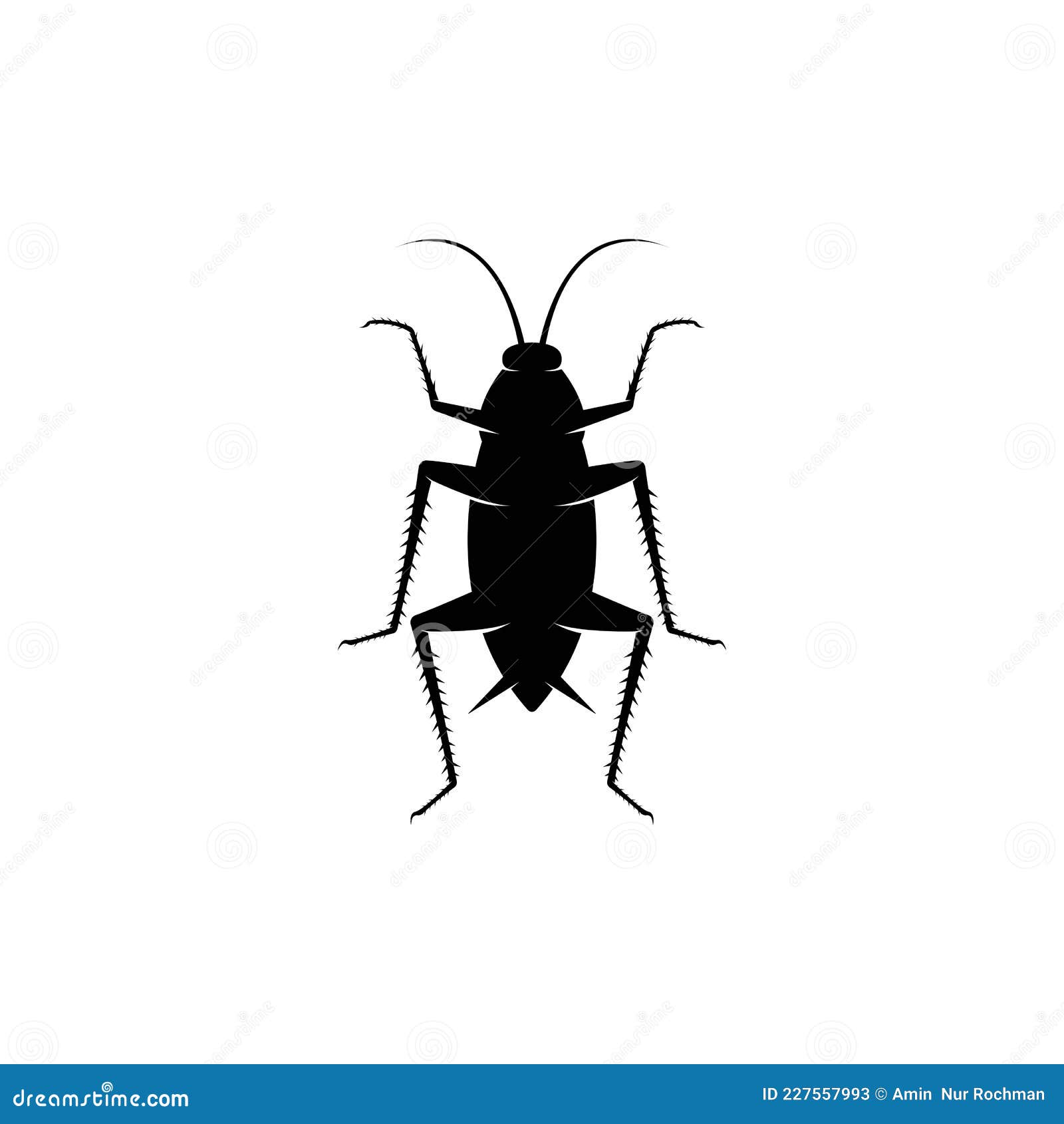 Cockroach Logo. Isolated Cockroach on White Background Stock Vector ...