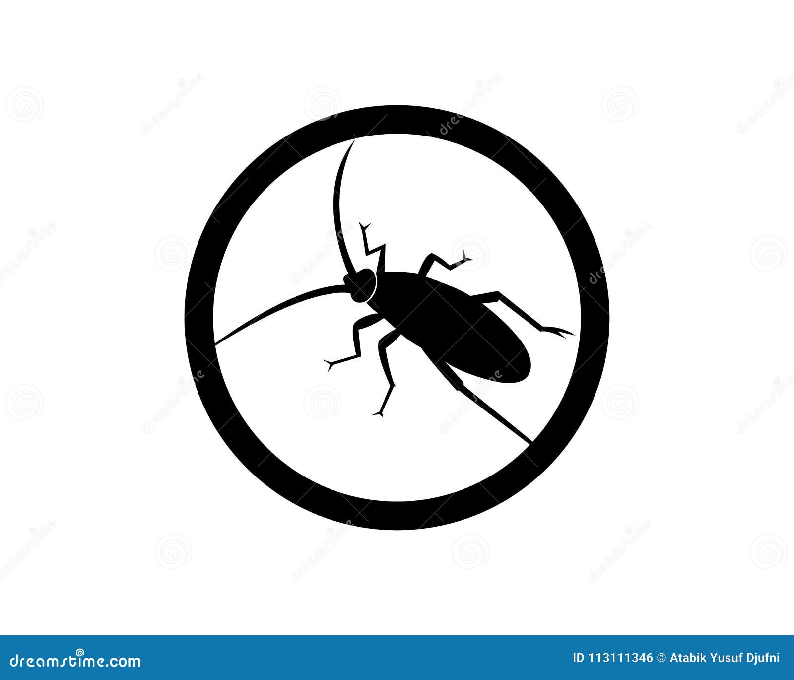 Cockroach vector icon stock vector. Illustration of nature - 113111346