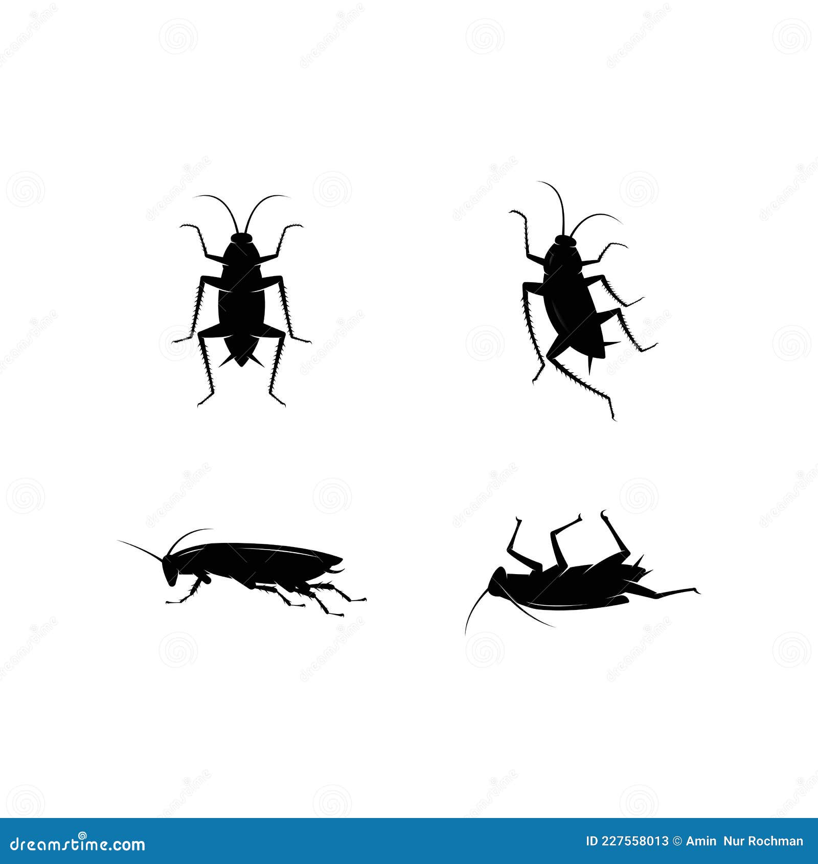 Cockroach Logo. Isolated Cockroach on White Background Stock Vector ...