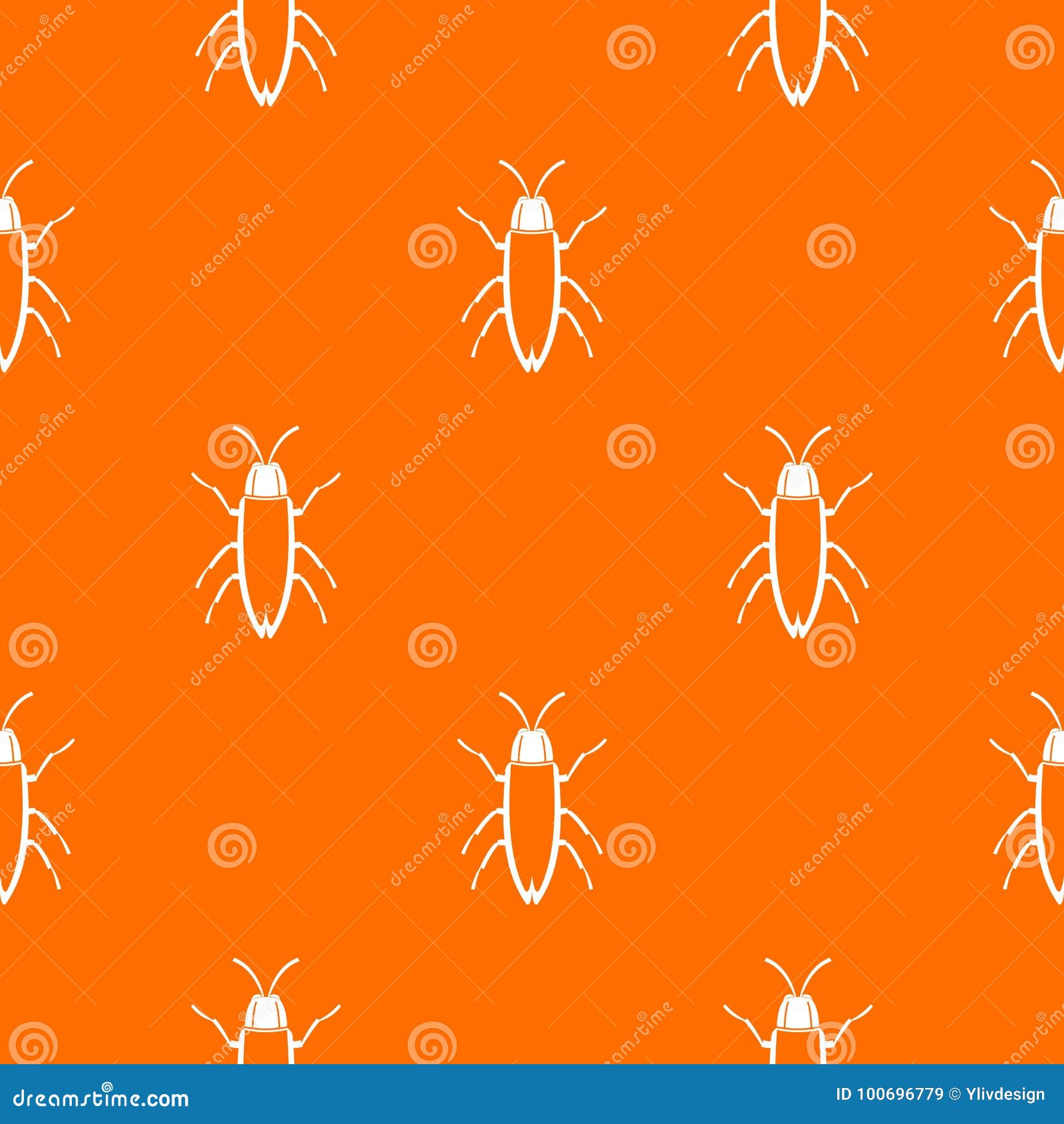 Cockroach pattern seamless stock vector. Illustration of horned - 100696779