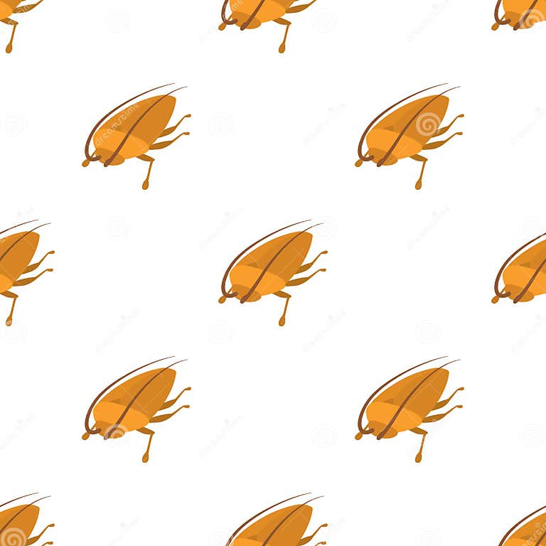 Cockroach Pattern Seamless Vector Stock Illustration - Illustration of ...