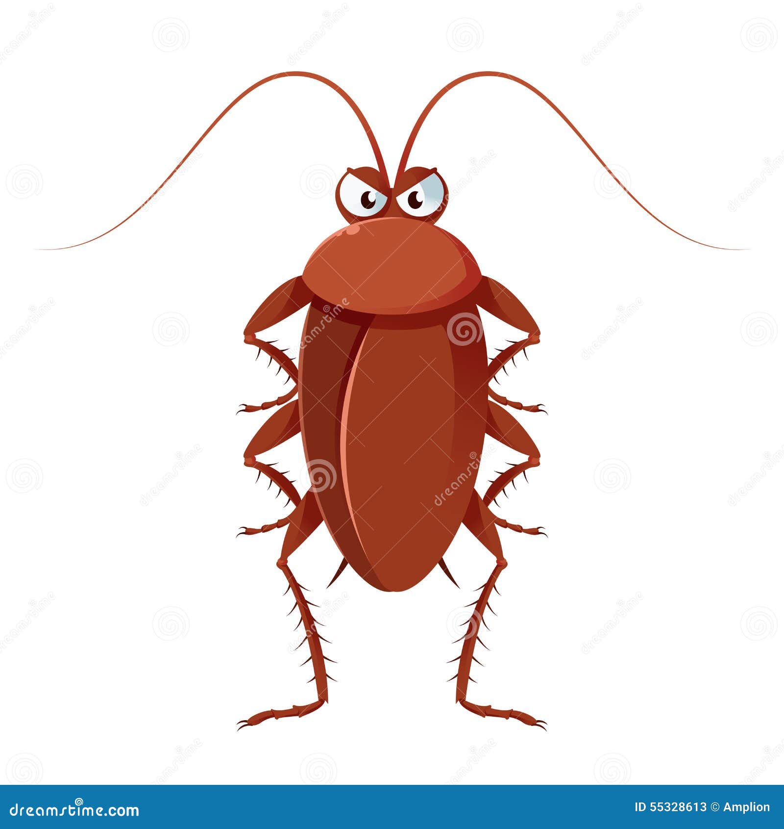 Cute Cockroach Clipart