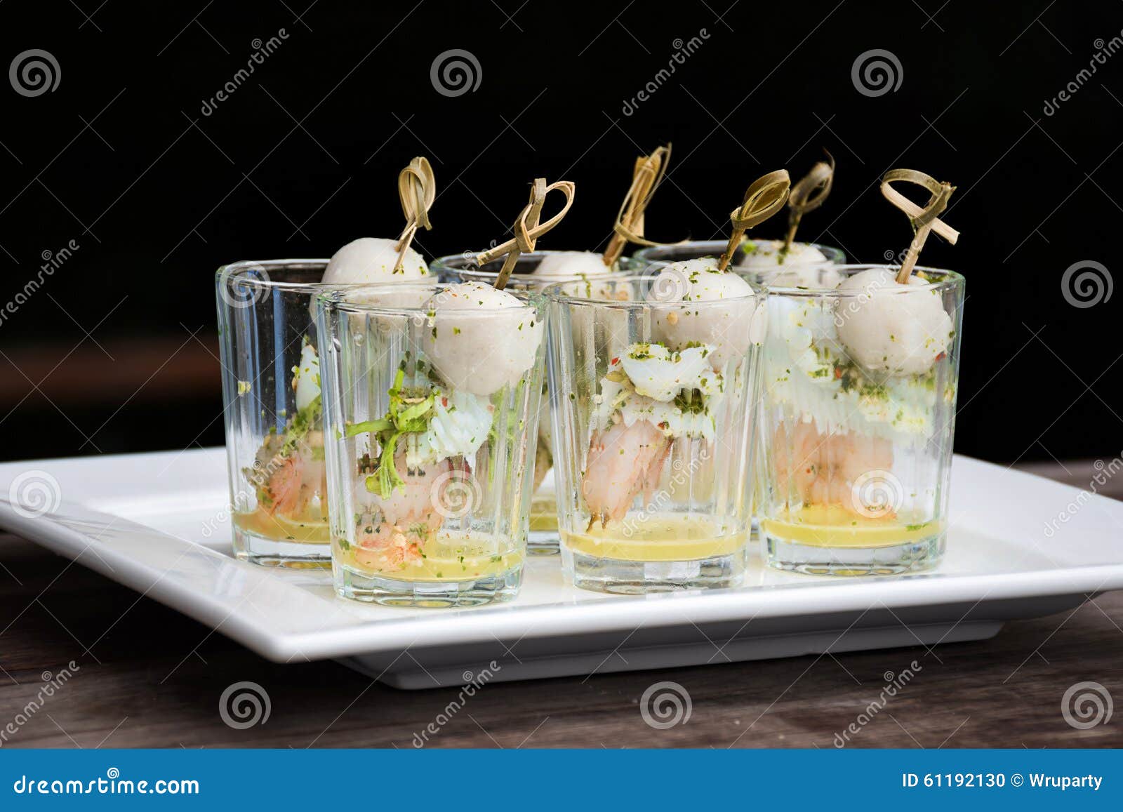 Cocktail appetizer stock photo. Image of elegant, buffet - 61192130