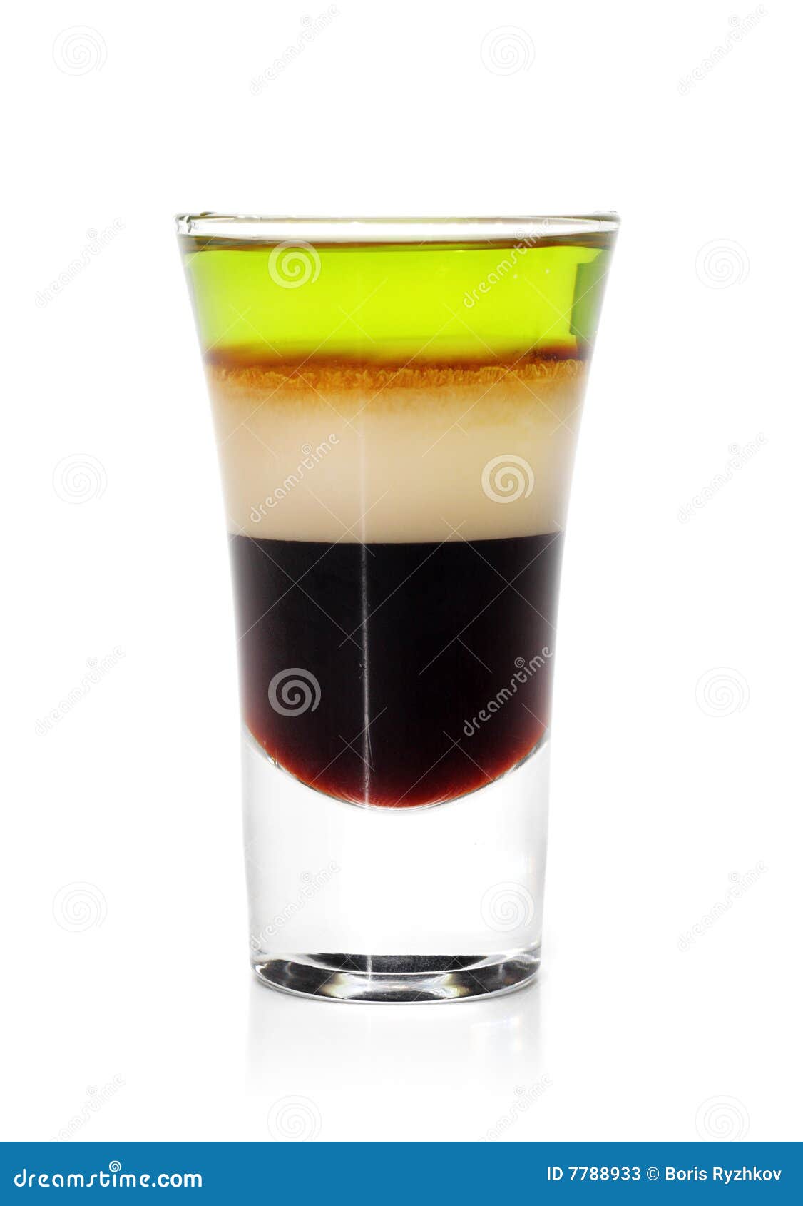 Cocktail - B-53 stock image. Image of green, cold, mint - 7788933