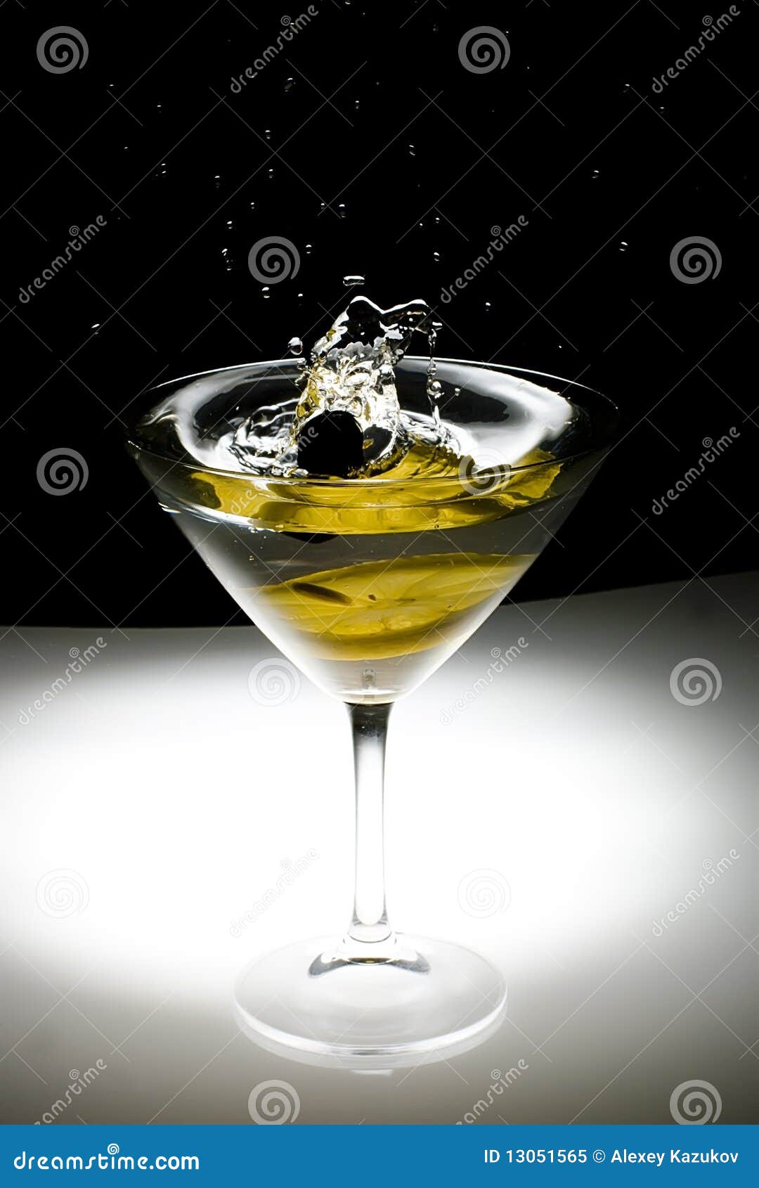 Cocktail On A Black Background Royalty-Free Stock Photography ...